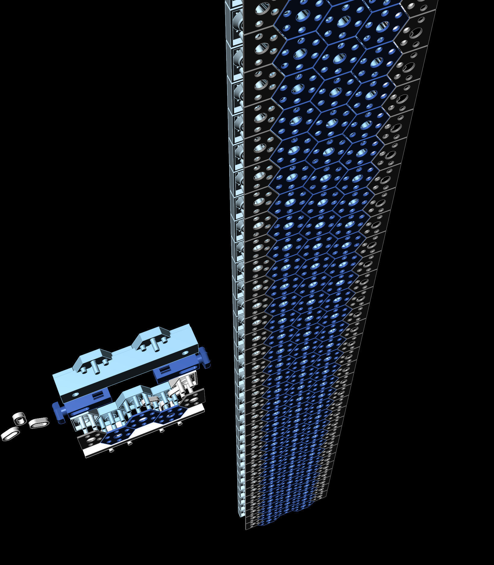 Italian hexagon bracelet CAD file 3D model 3D printable | CGTrader