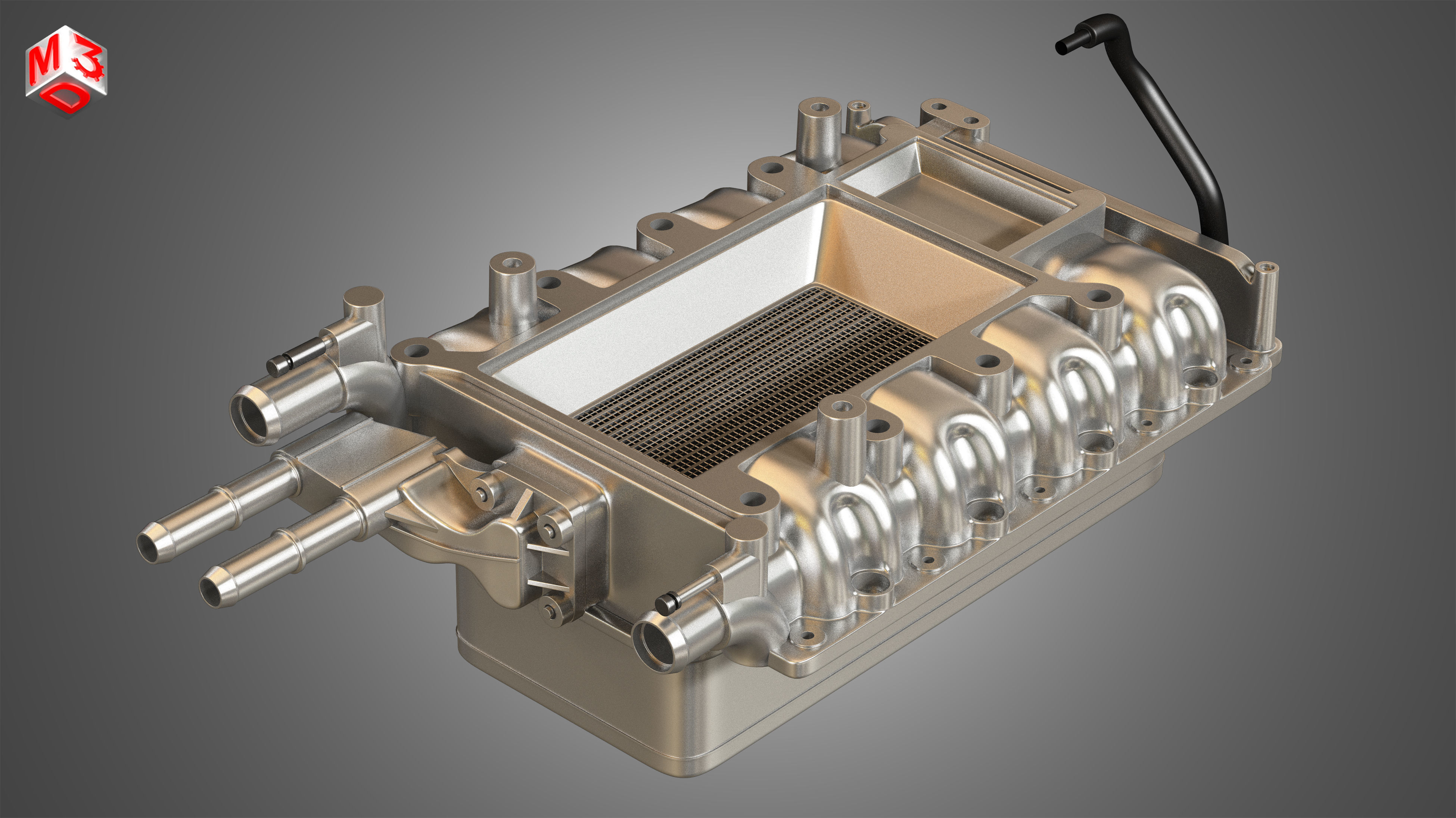 V8 supercharger Car Engine with Full Internal and External Parts 3D ...