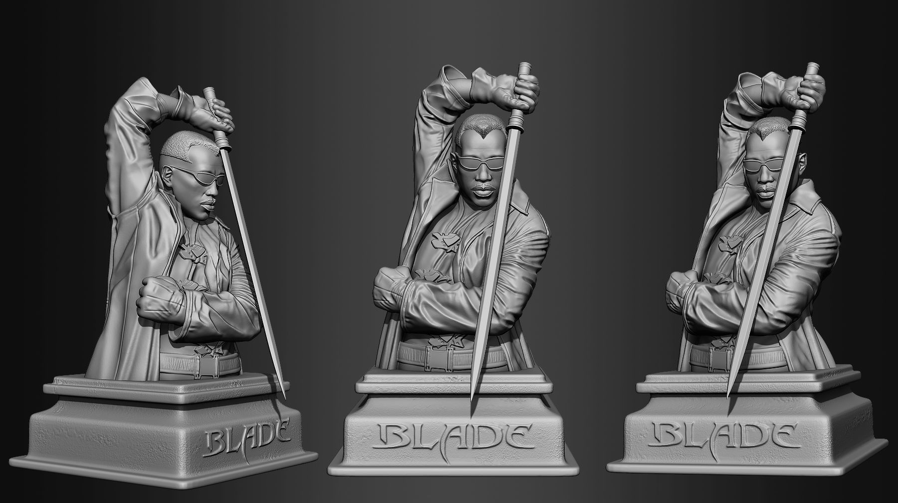 Blade -Wesley Snipes- 3D print model 3D model 3D printable | CGTrader