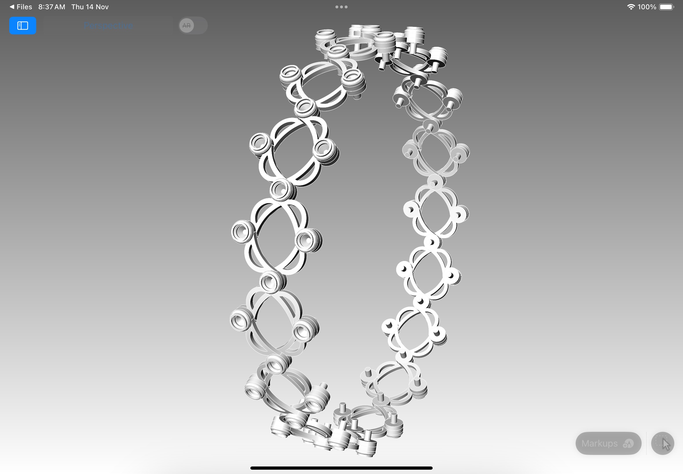 Bangle into ring cad file 3D model 3D printable | CGTrader