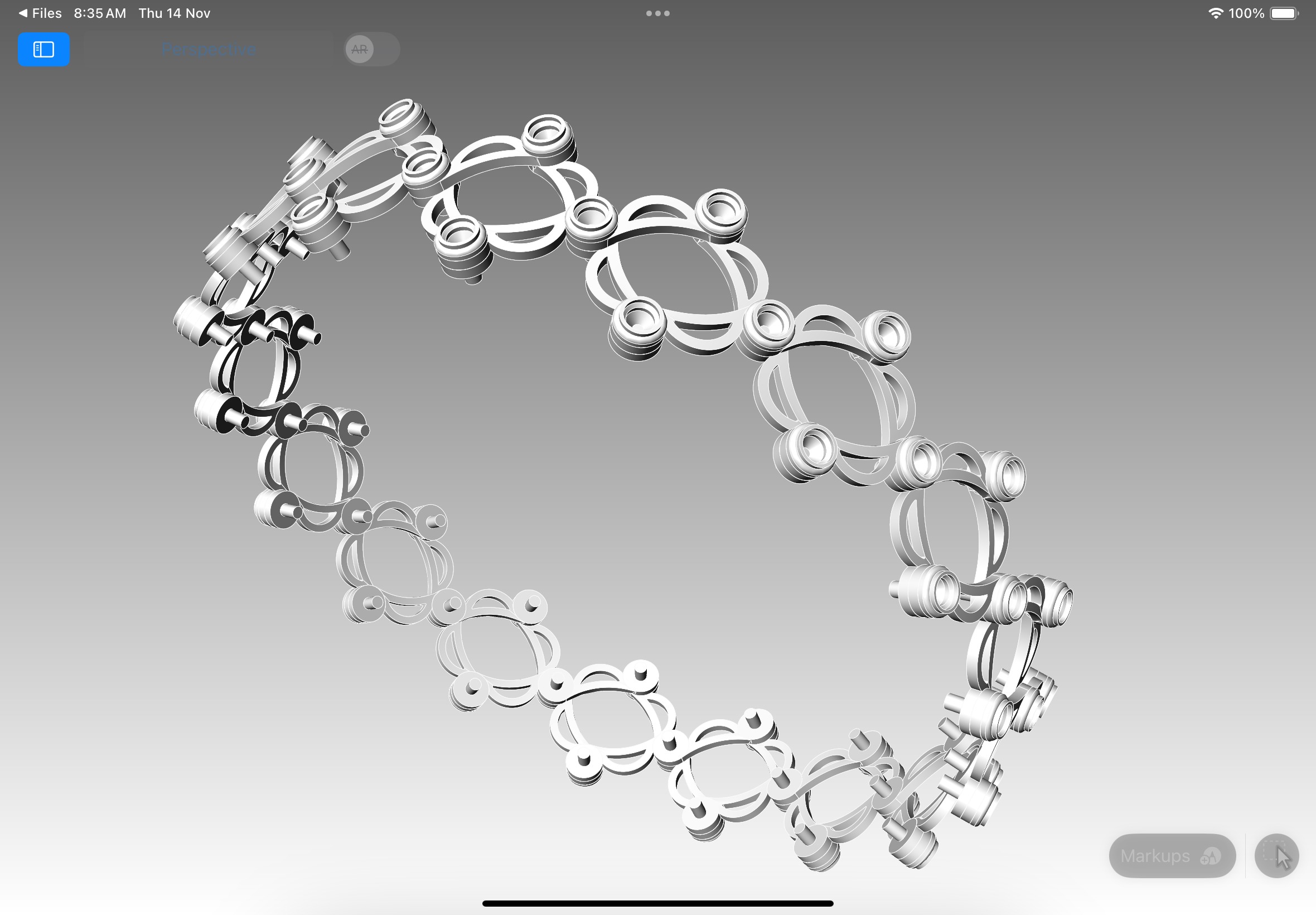 Bangle into ring cad file 3D model 3D printable | CGTrader