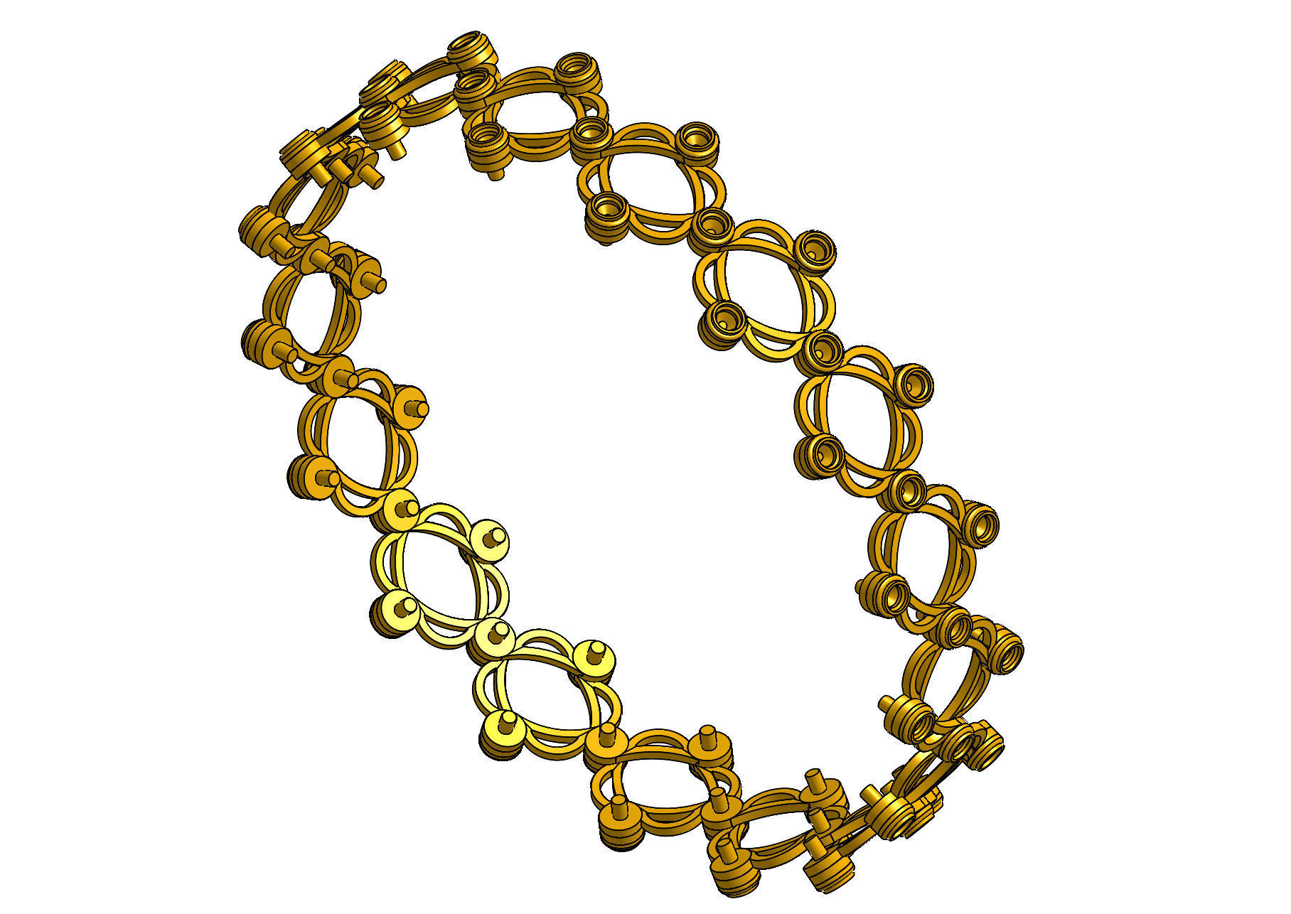 Bangle into ring cad file 3D model 3D printable | CGTrader