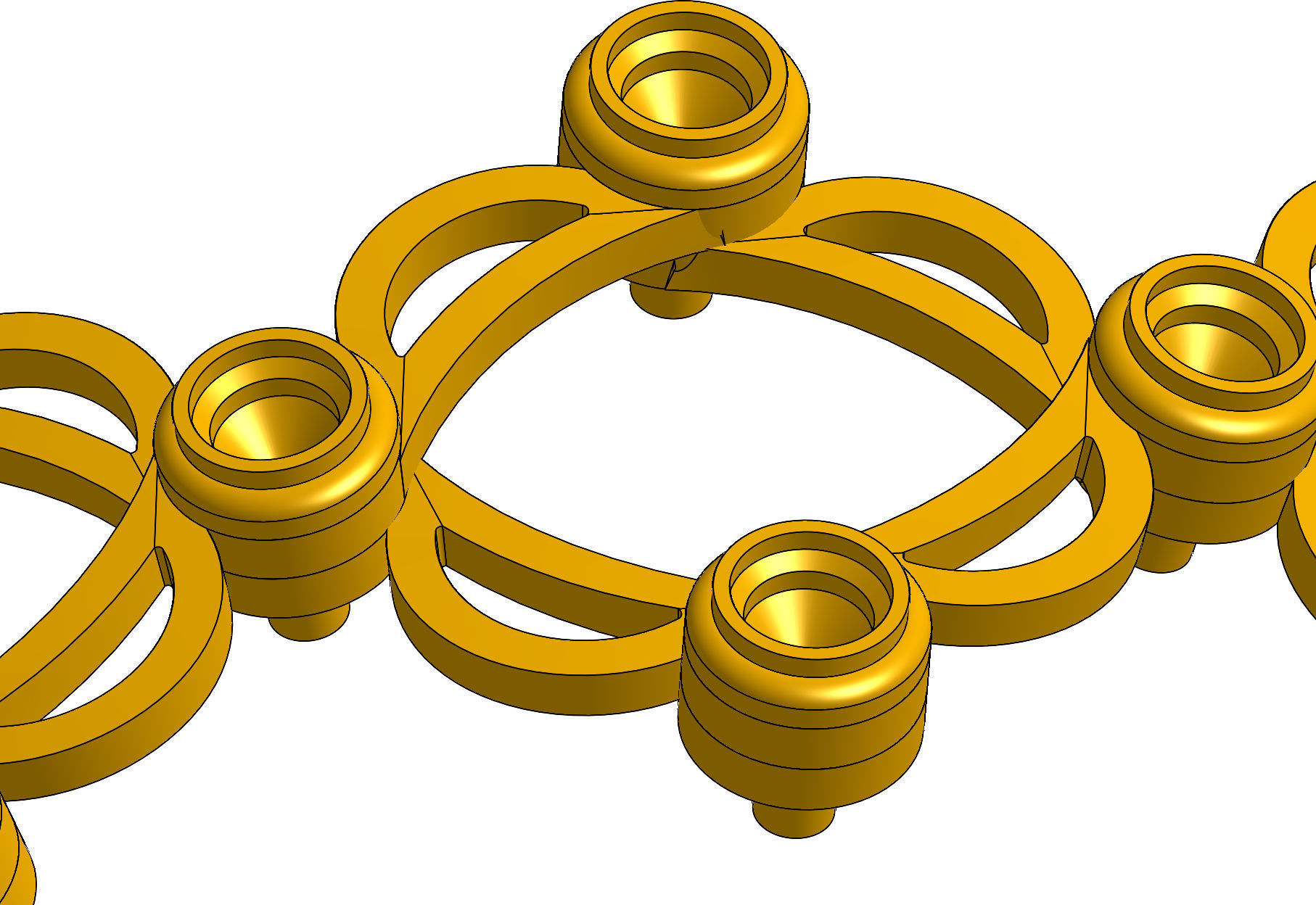 Bangle into ring cad file 3D model 3D printable | CGTrader