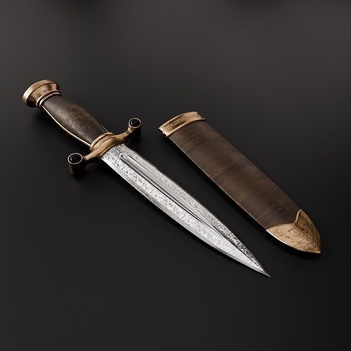 Medieval Dagger 3D model | CGTrader