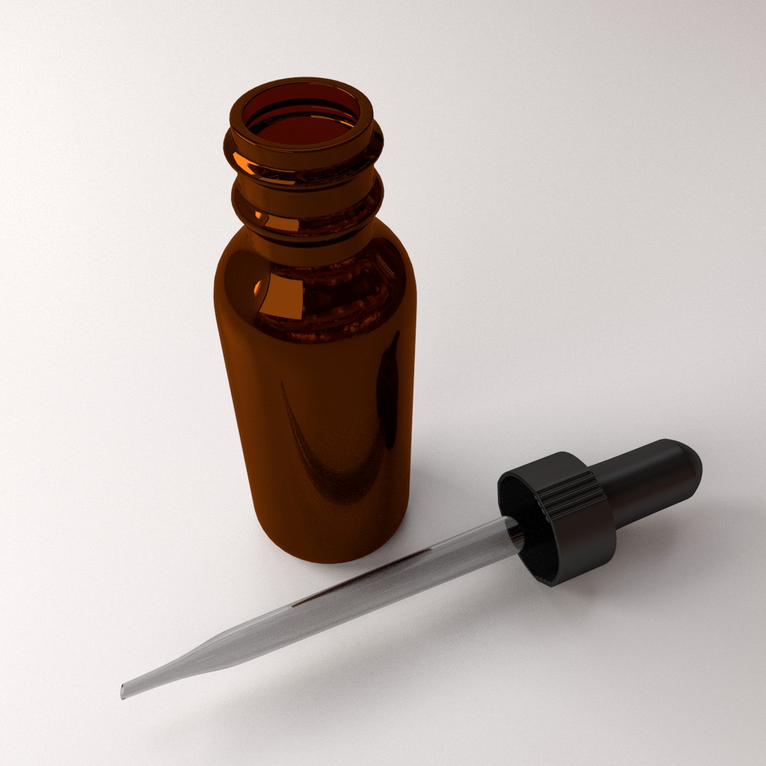 Dropper Bottle 3D Model .3ds .fbx .blend .dae - CGTrader.com