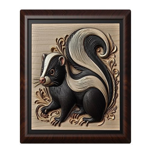 Skunk Animal 3D model 3D printable | CGTrader