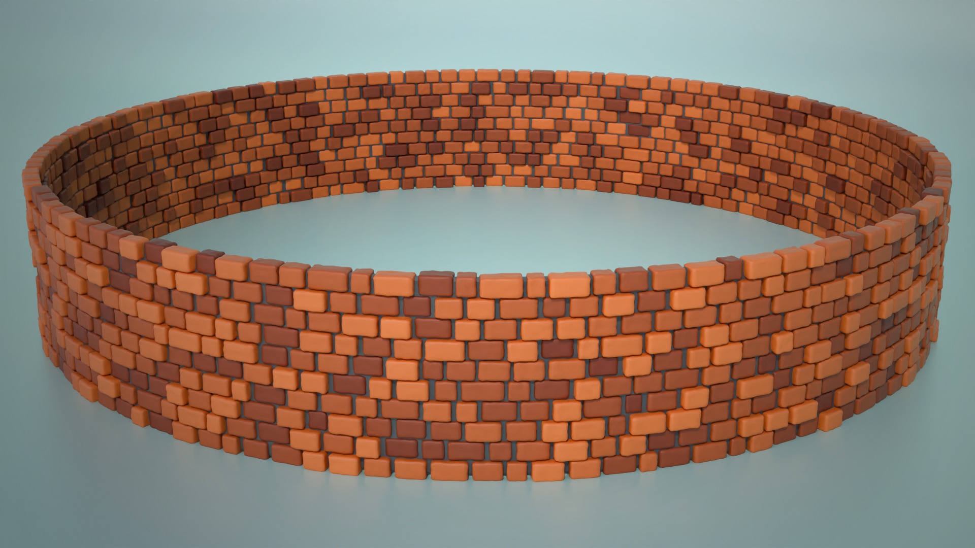 Blender 4 Geometry Node Brick Wall Generator 3D model | CGTrader