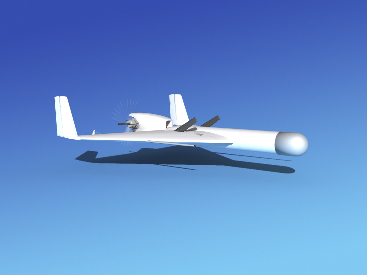 Harpy 1 UAV 3D model rigged | CGTrader