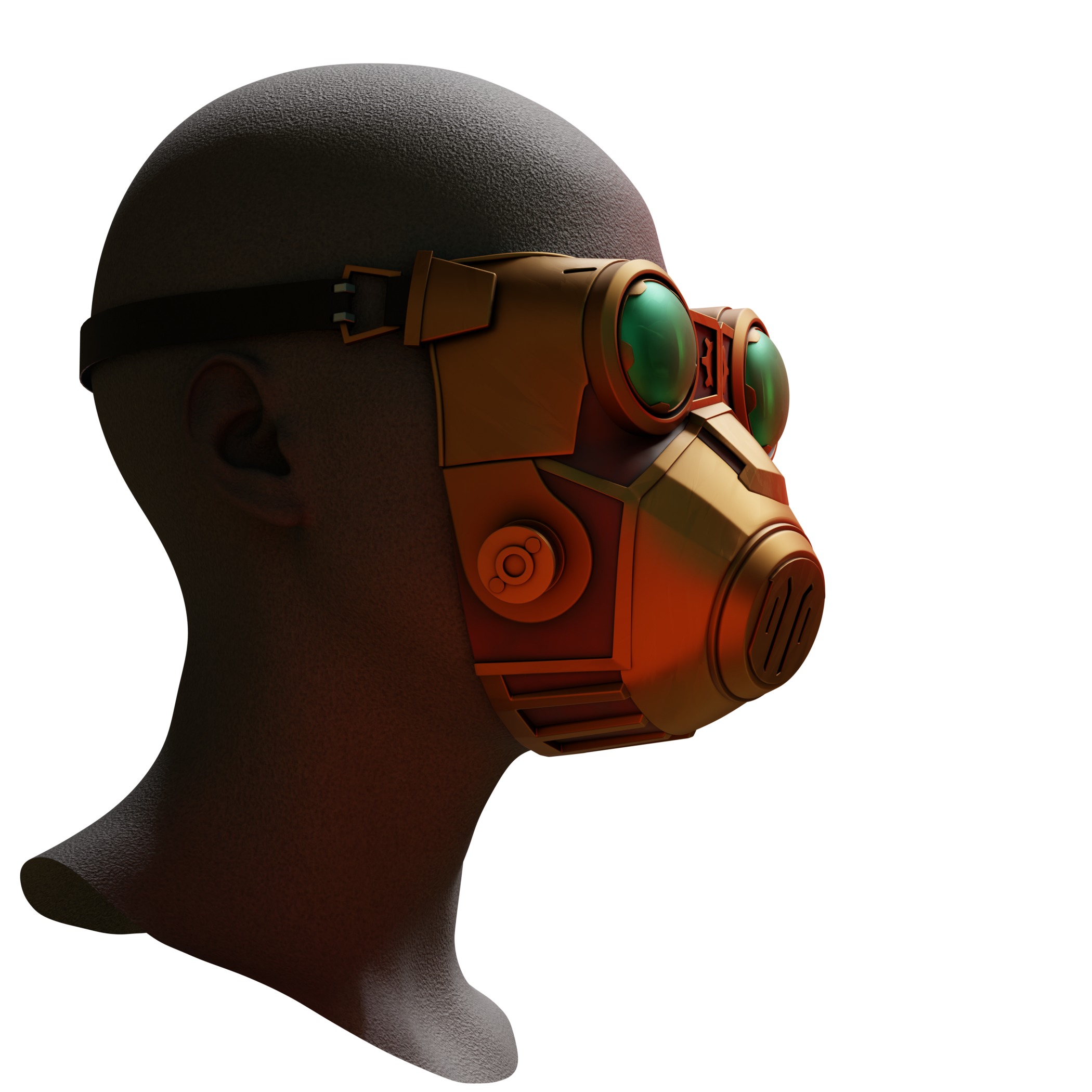 Enforcer Arcane Vi GAS MASK cosplay 3D model 3D printable | CGTrader