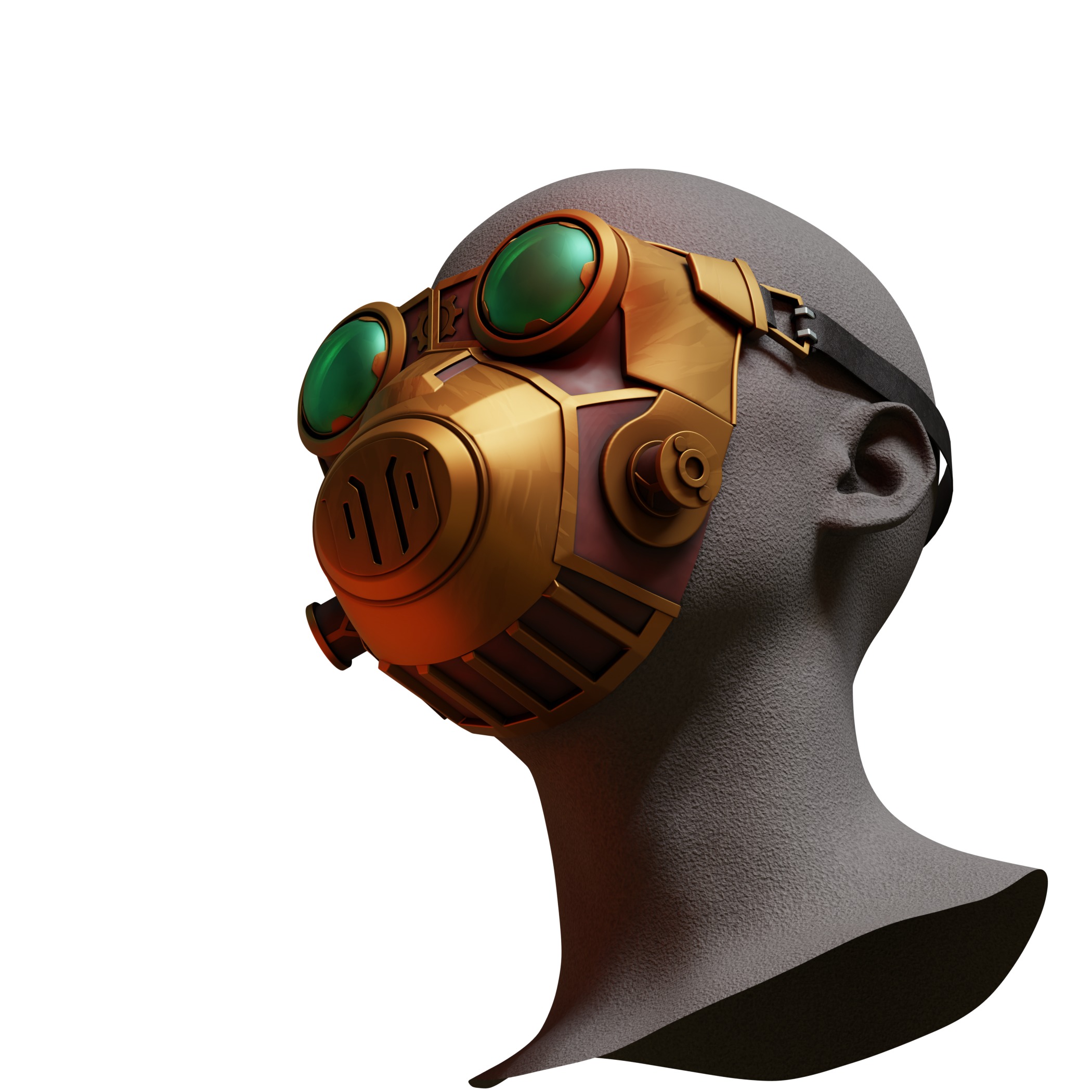Enforcer Arcane Vi GAS MASK cosplay 3D model 3D printable | CGTrader