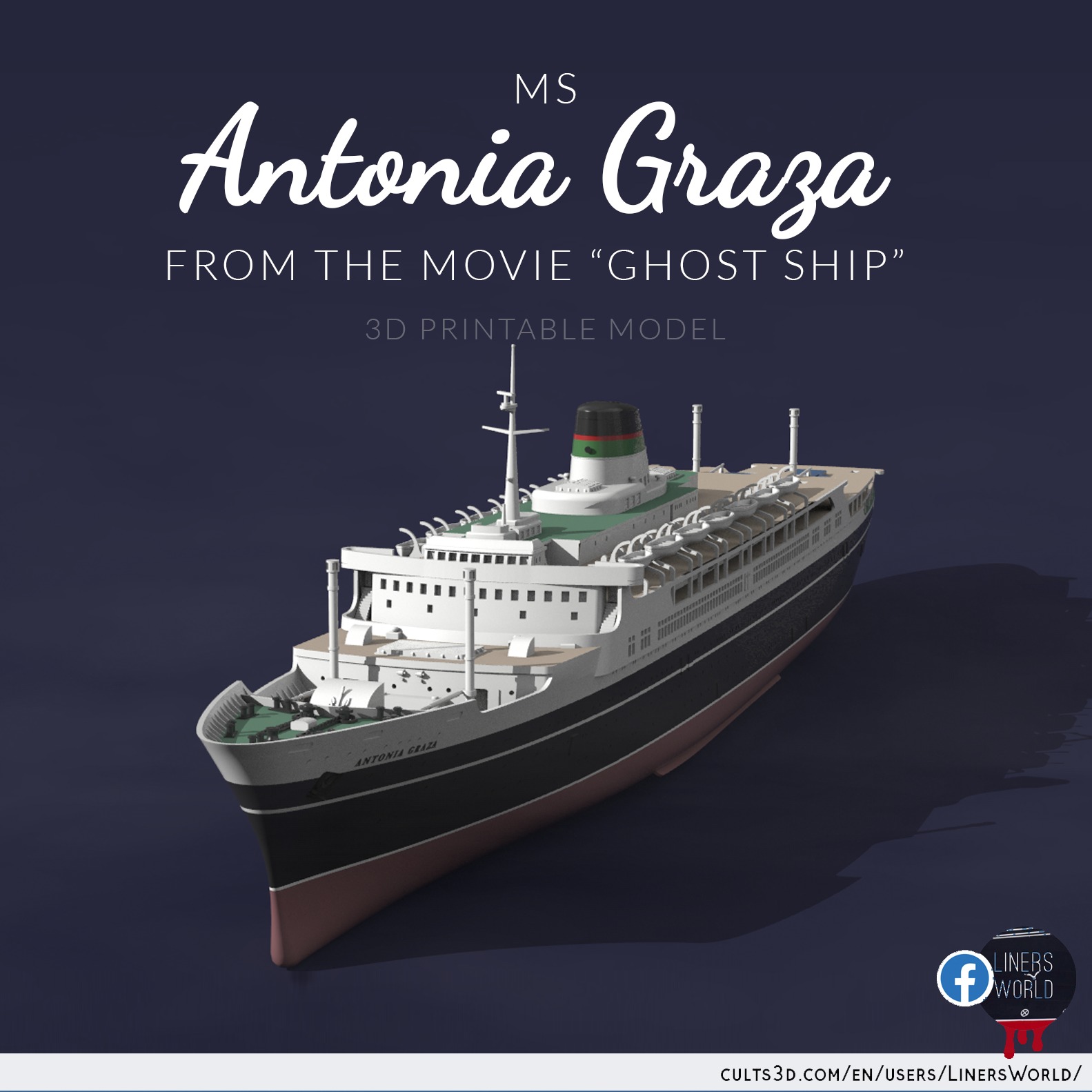 MS ANTONIA GRAZA fictional ocean liner from the movie Ghost Ship 3D ...