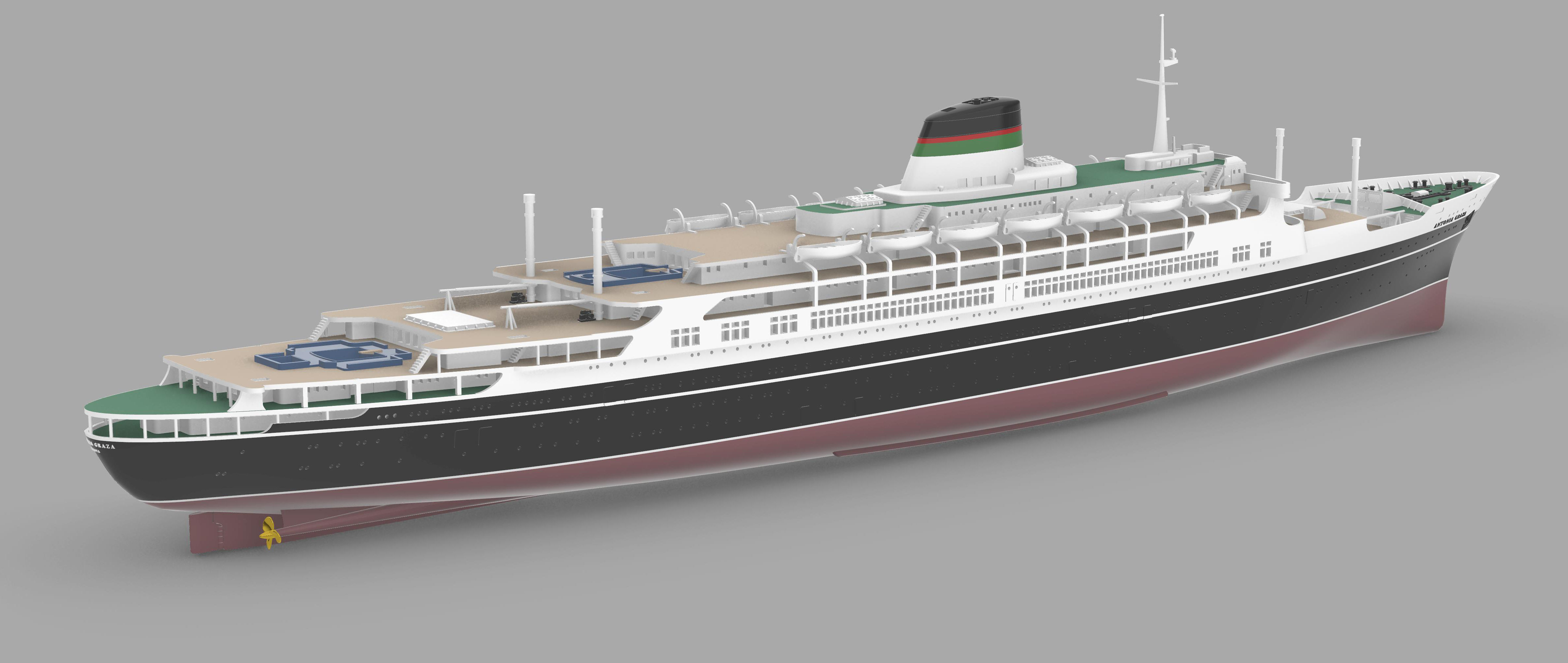 MS ANTONIA GRAZA fictional ocean liner from the movie Ghost Ship 3D ...