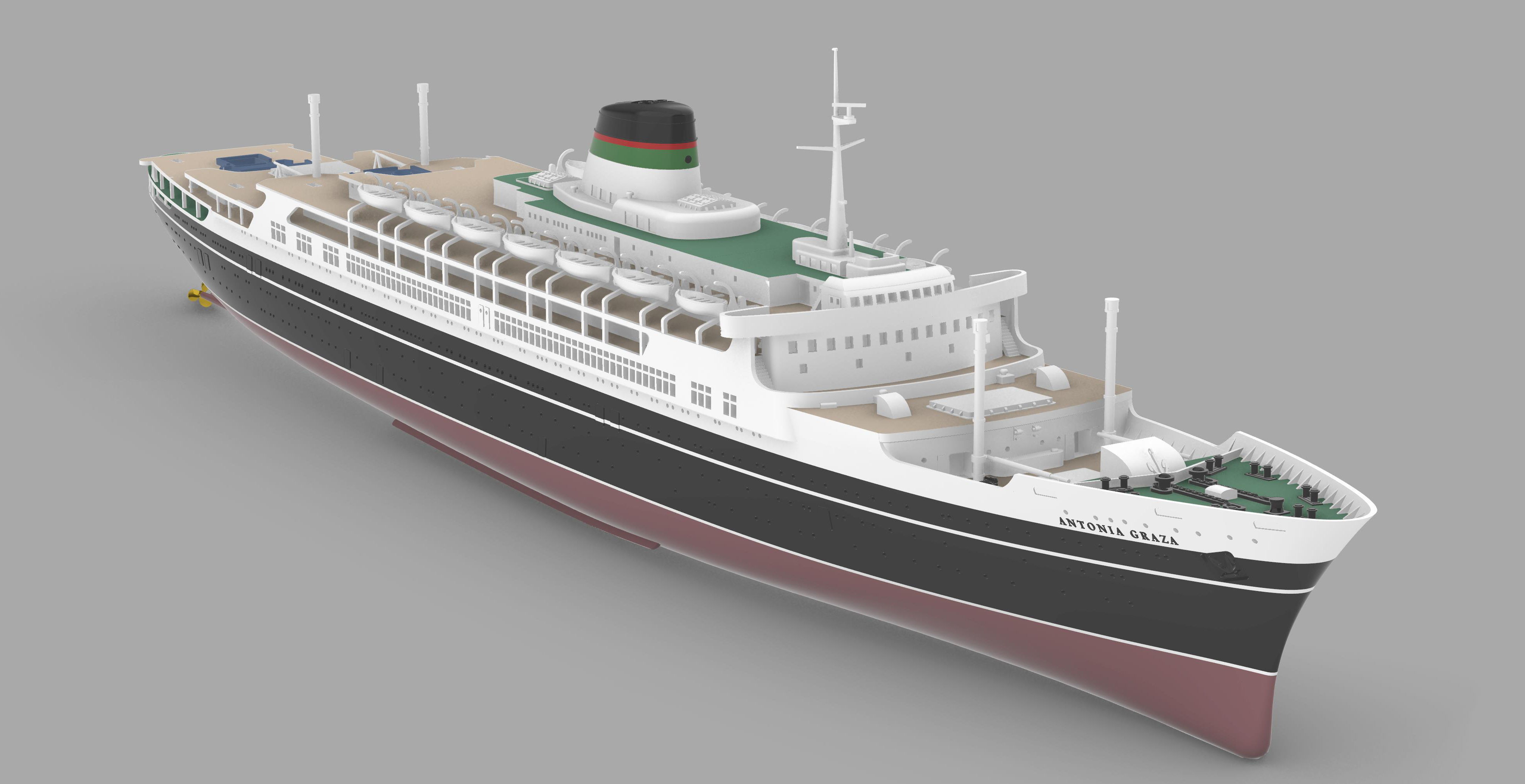 MS ANTONIA GRAZA fictional ocean liner from the movie Ghost Ship 3D ...
