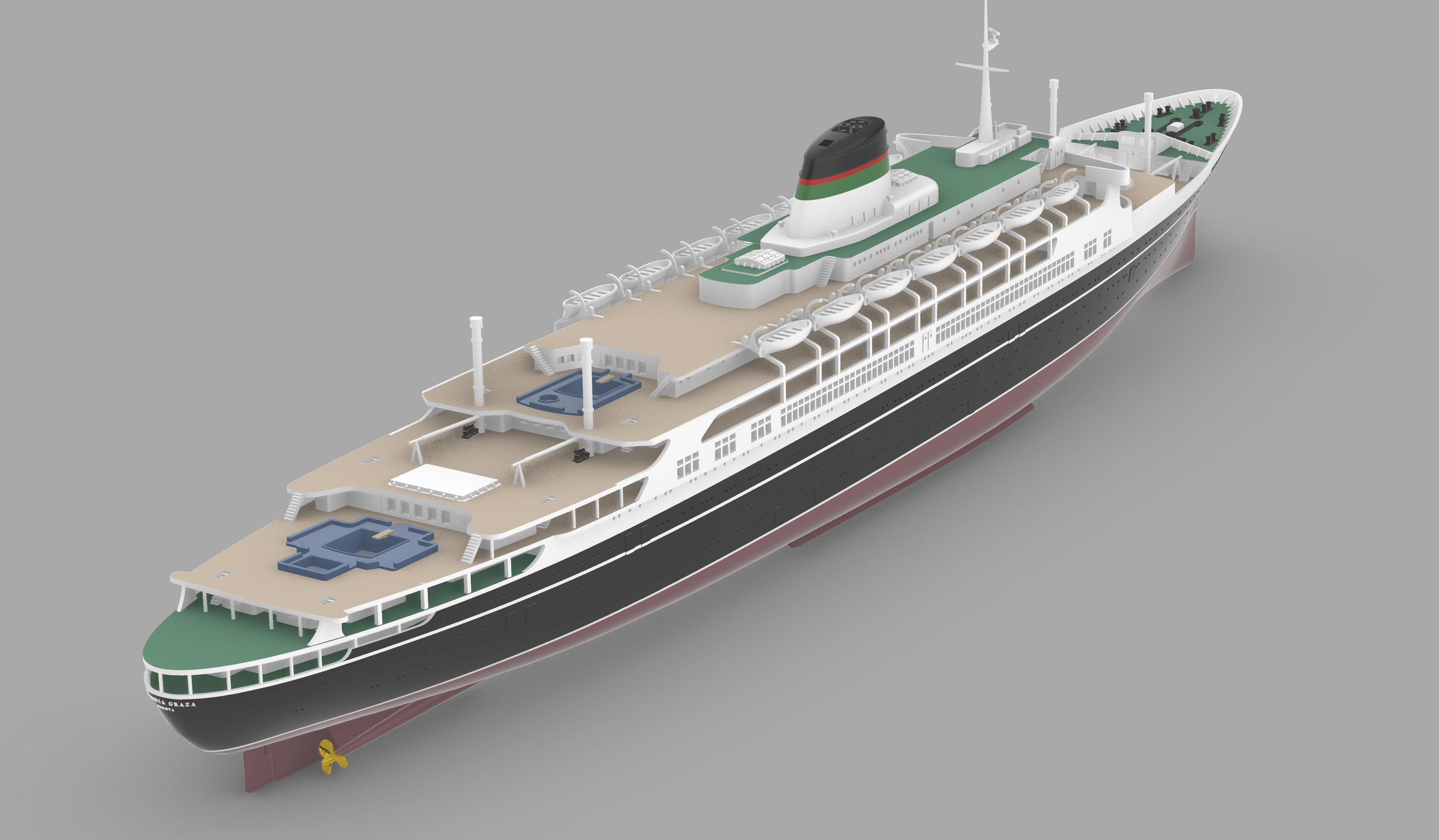 MS ANTONIA GRAZA fictional ocean liner from the movie Ghost Ship 3D ...