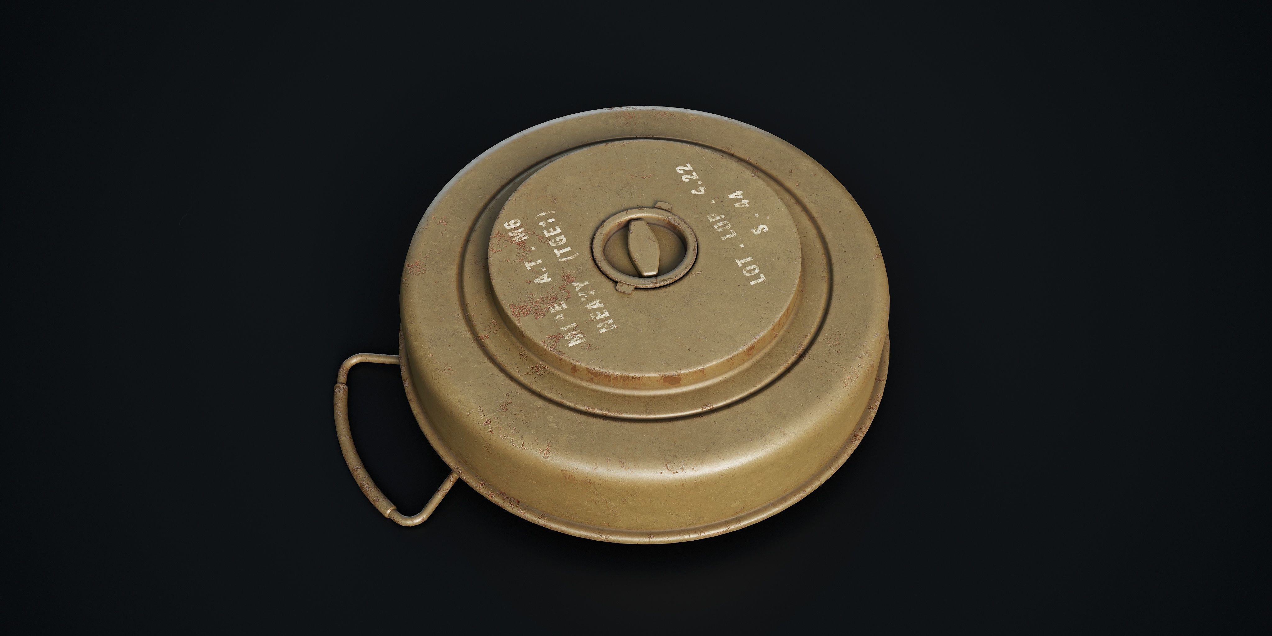 3D model WW2 M6 Mine VR / AR / low-poly | CGTrader