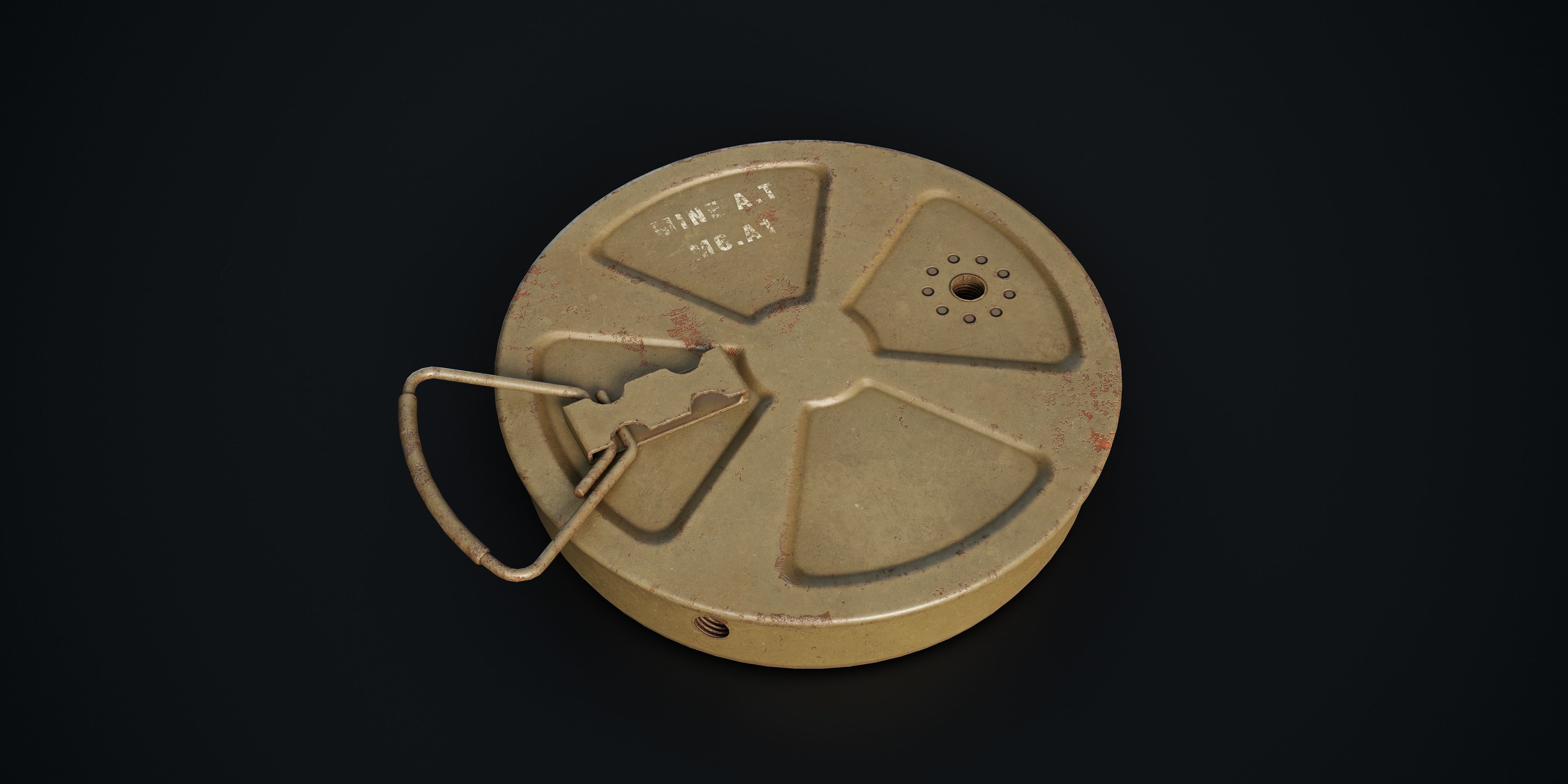 3D model WW2 M6 Mine VR / AR / low-poly | CGTrader