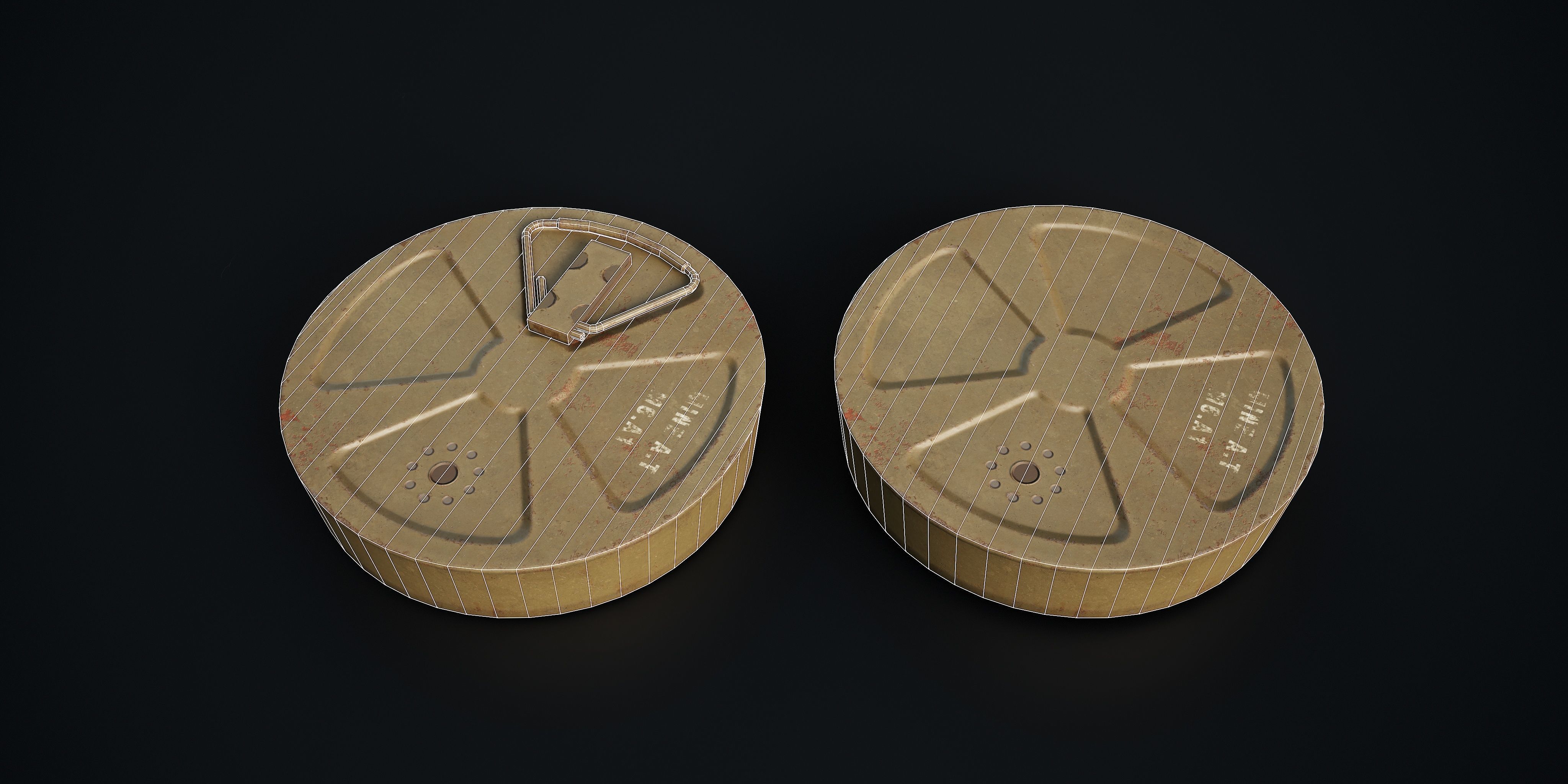 3D model WW2 M6 Mine VR / AR / low-poly | CGTrader