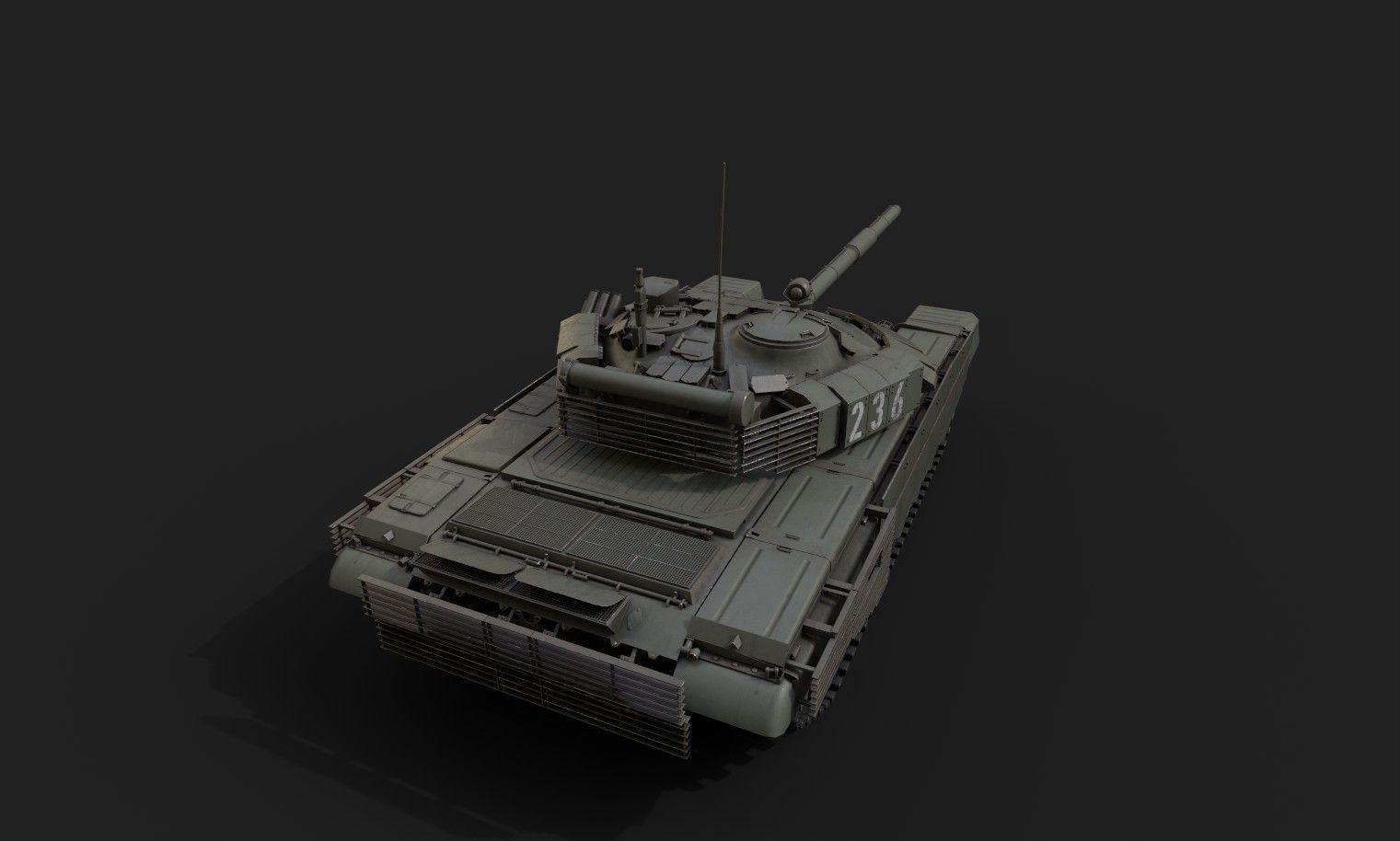 3D model T-72 B3 Main Battle Tank VR / AR / low-poly | CGTrader