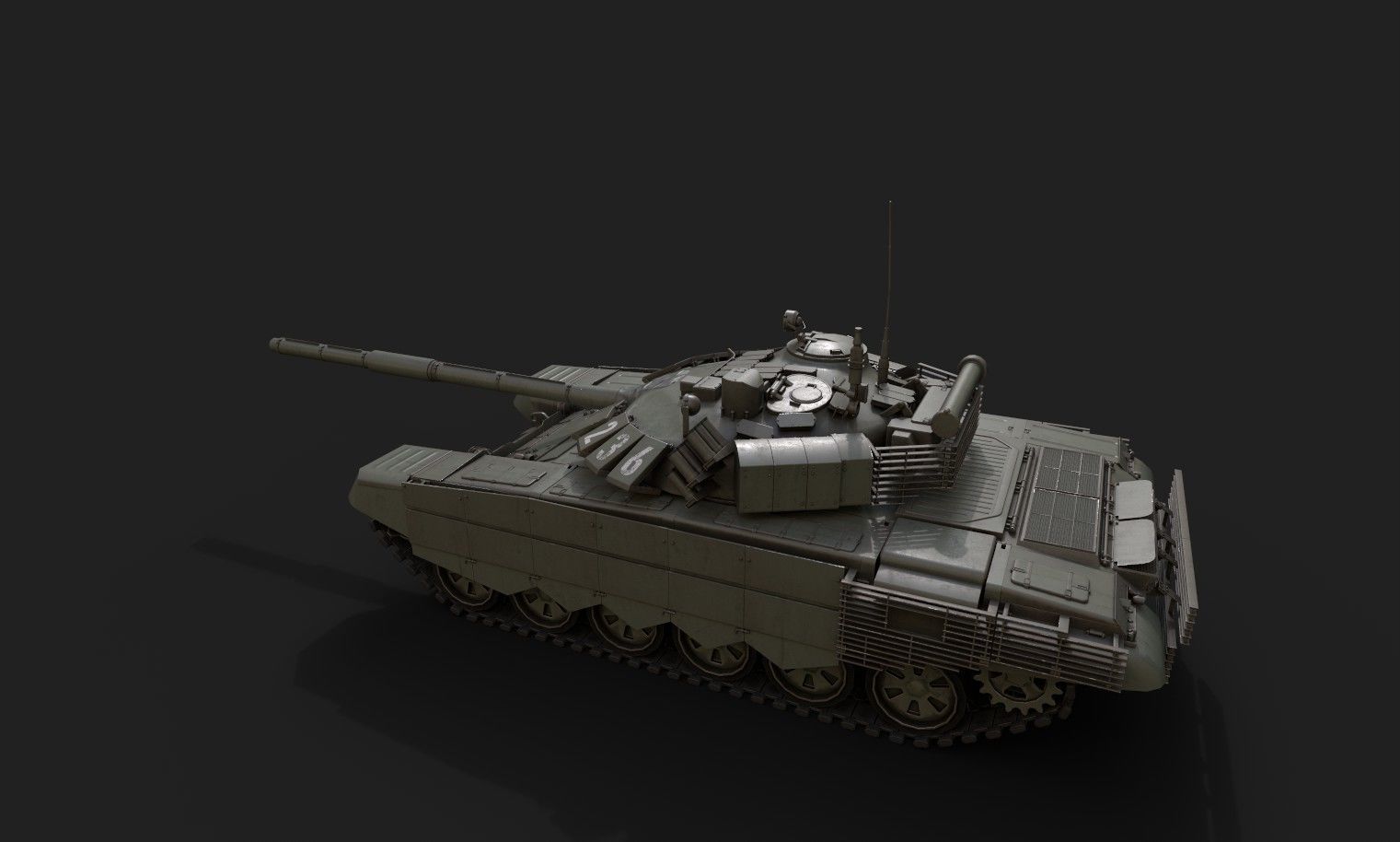 3D model T-72 B3 Main Battle Tank VR / AR / low-poly | CGTrader