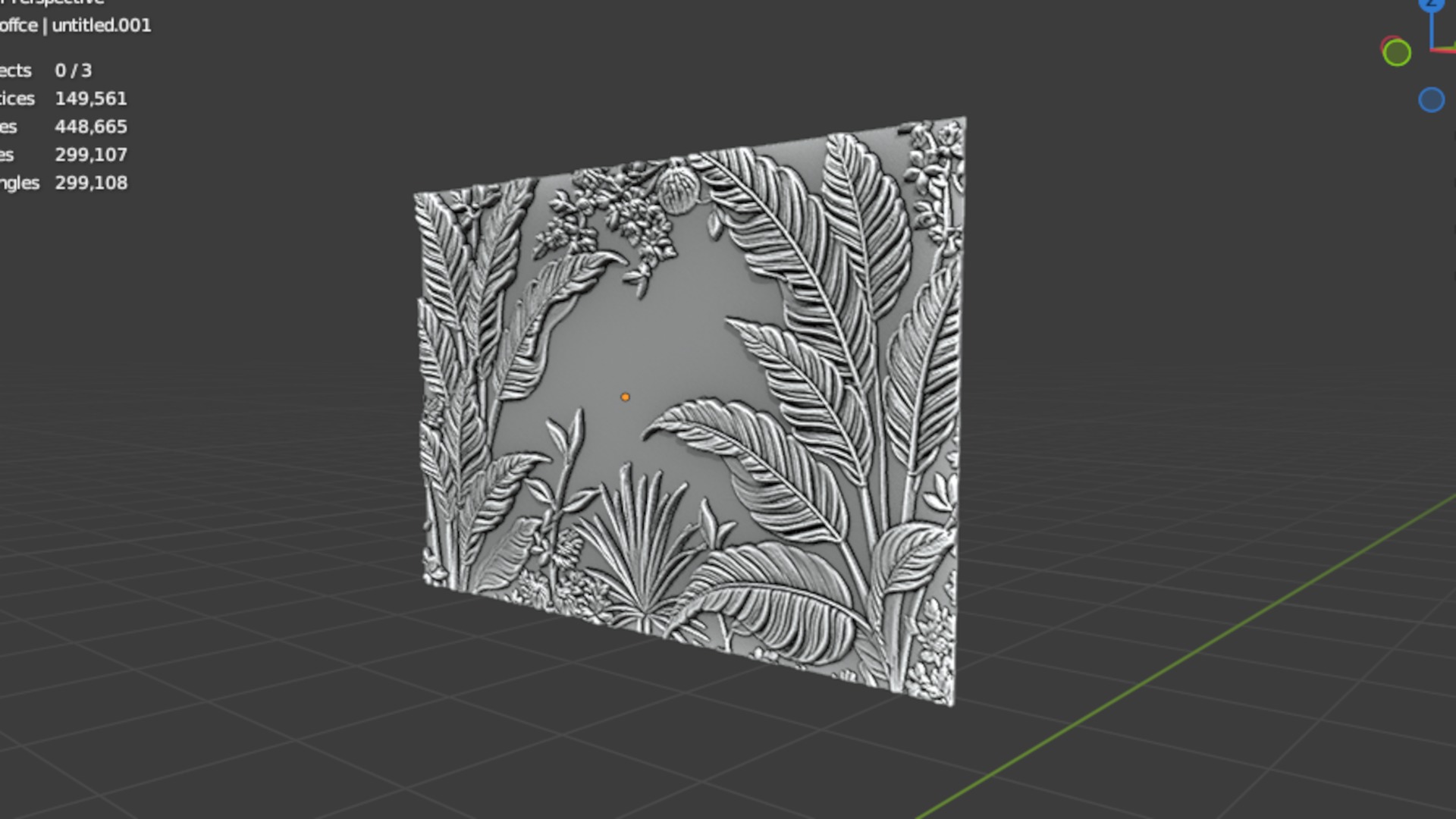 modern panel wall decor set wall relief mural CNC 123 3D model | CGTrader