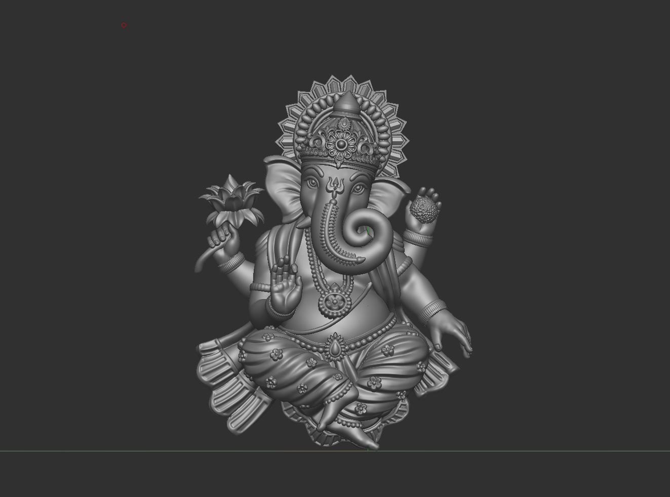 Ganesha Indian God 3D model 3D printable | CGTrader