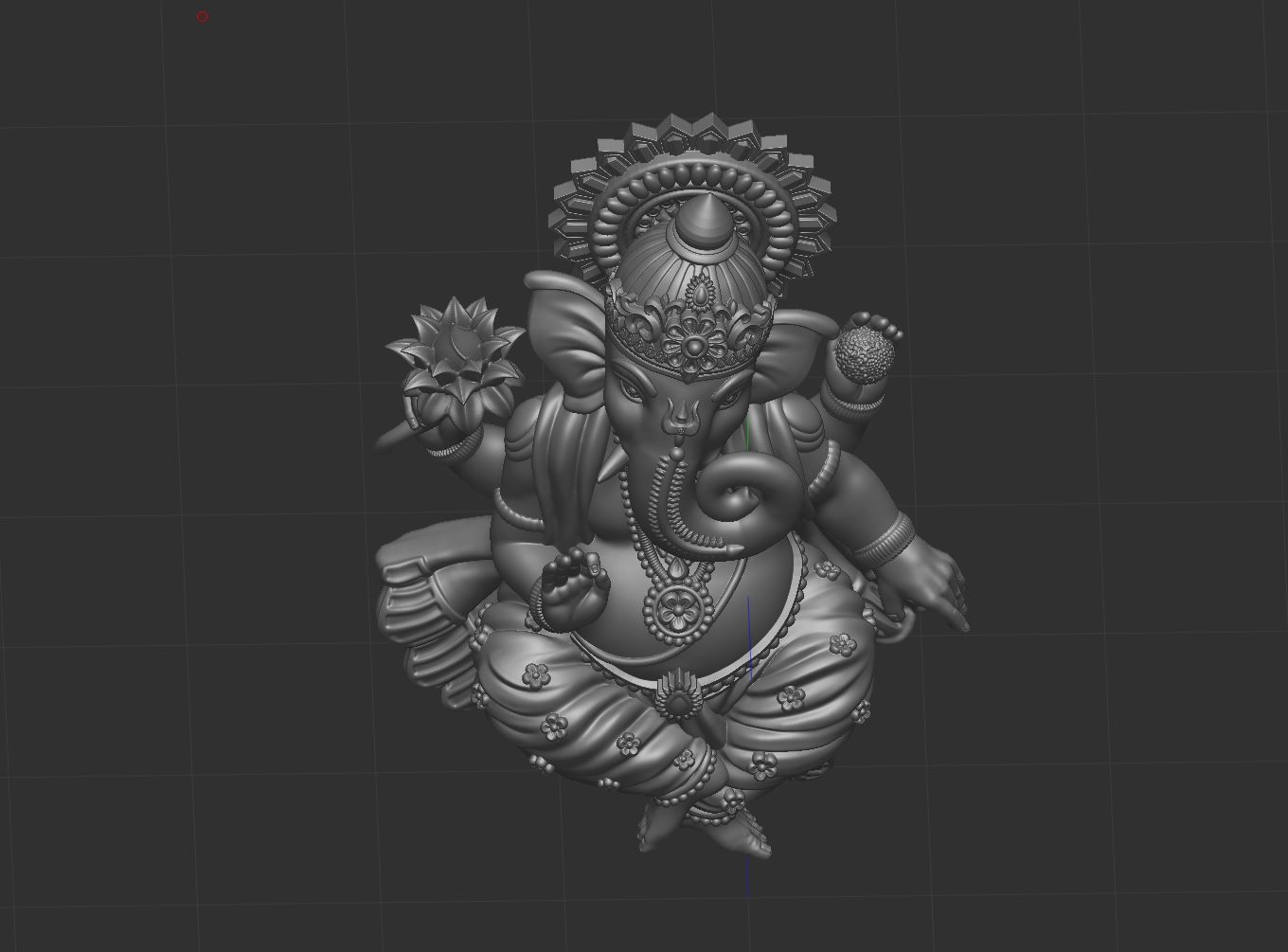Ganesha Indian God 3D model 3D printable | CGTrader