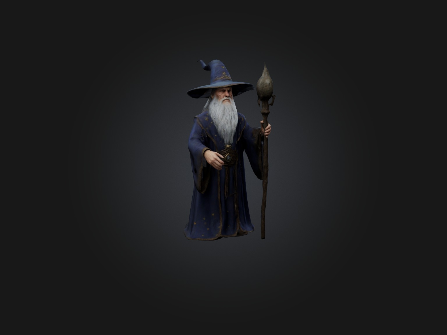 3D model Realistic Wizard Model VR / AR / low-poly | CGTrader