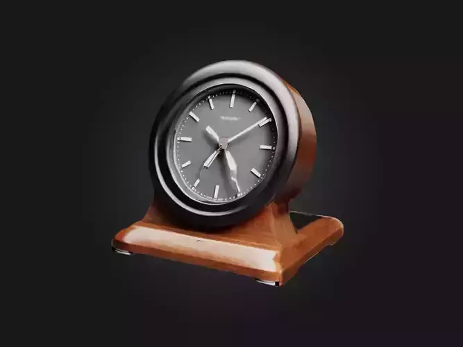 3D model Realistic Desk Clock Model VR / AR / low-poly | CGTrader