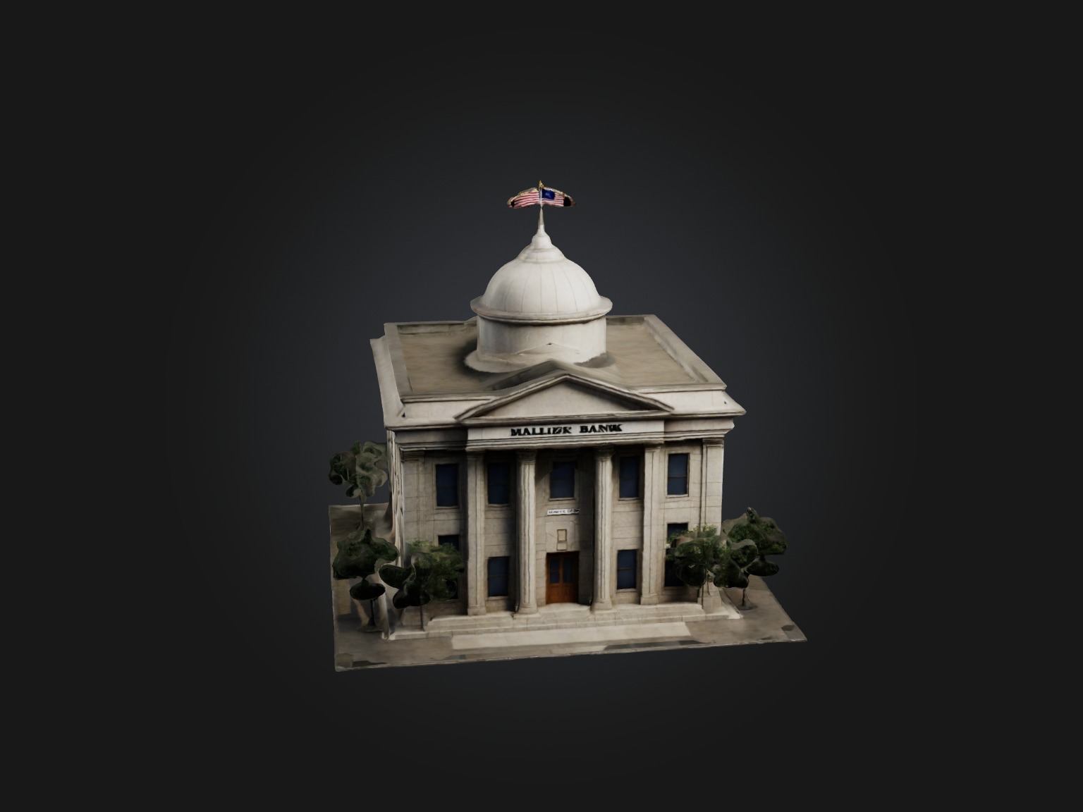 3D model Realistic Bank Model VR / AR / low-poly | CGTrader