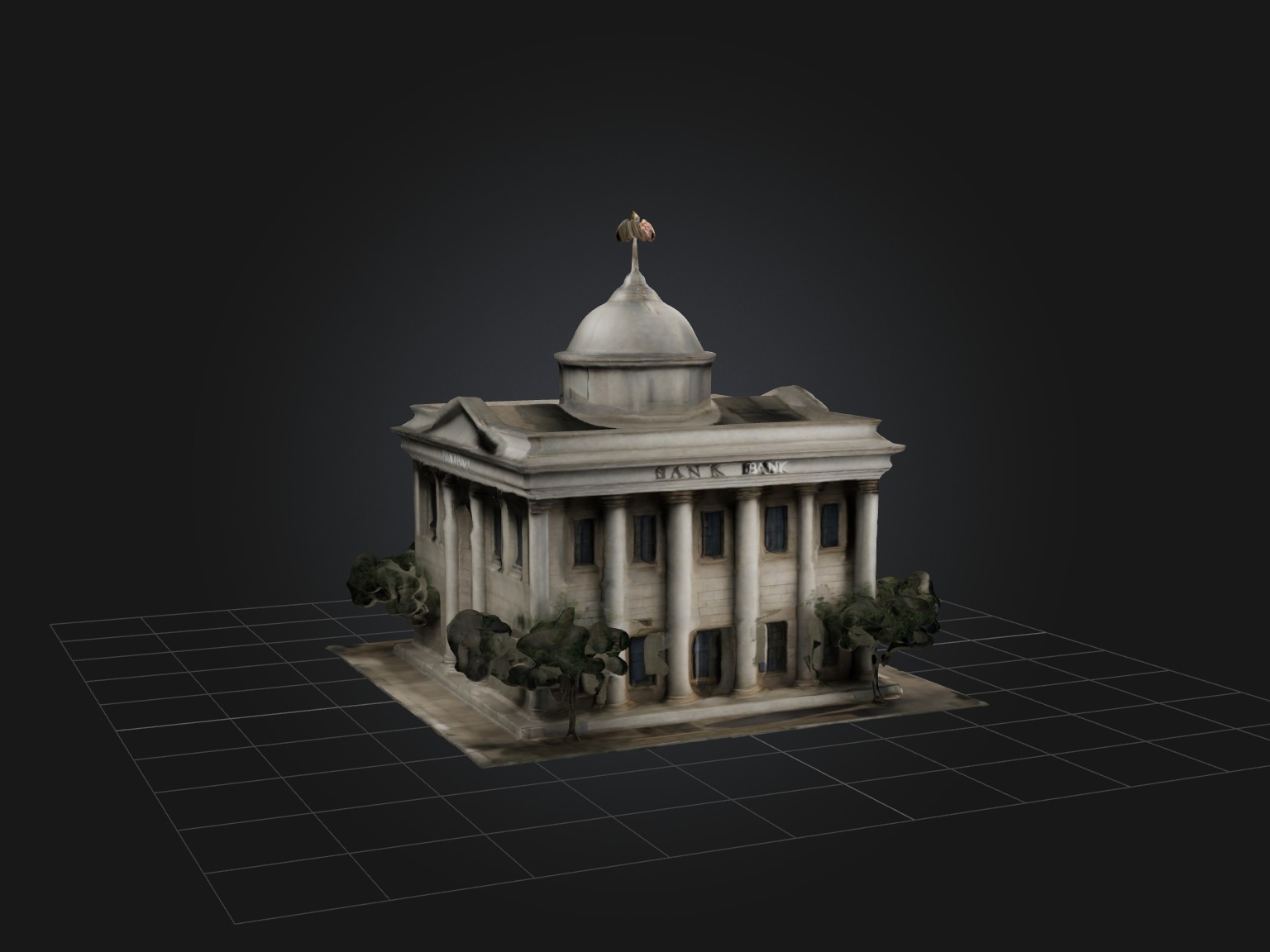 3D model Realistic Bank Model VR / AR / low-poly | CGTrader