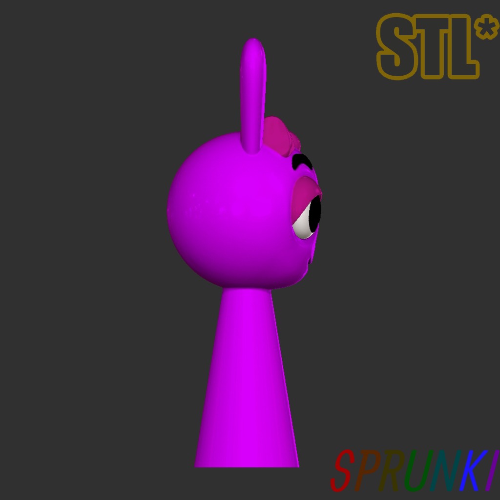 Sprunki Incredibox Pinki STL 3D Character Fanart 3D model 3D printable ...