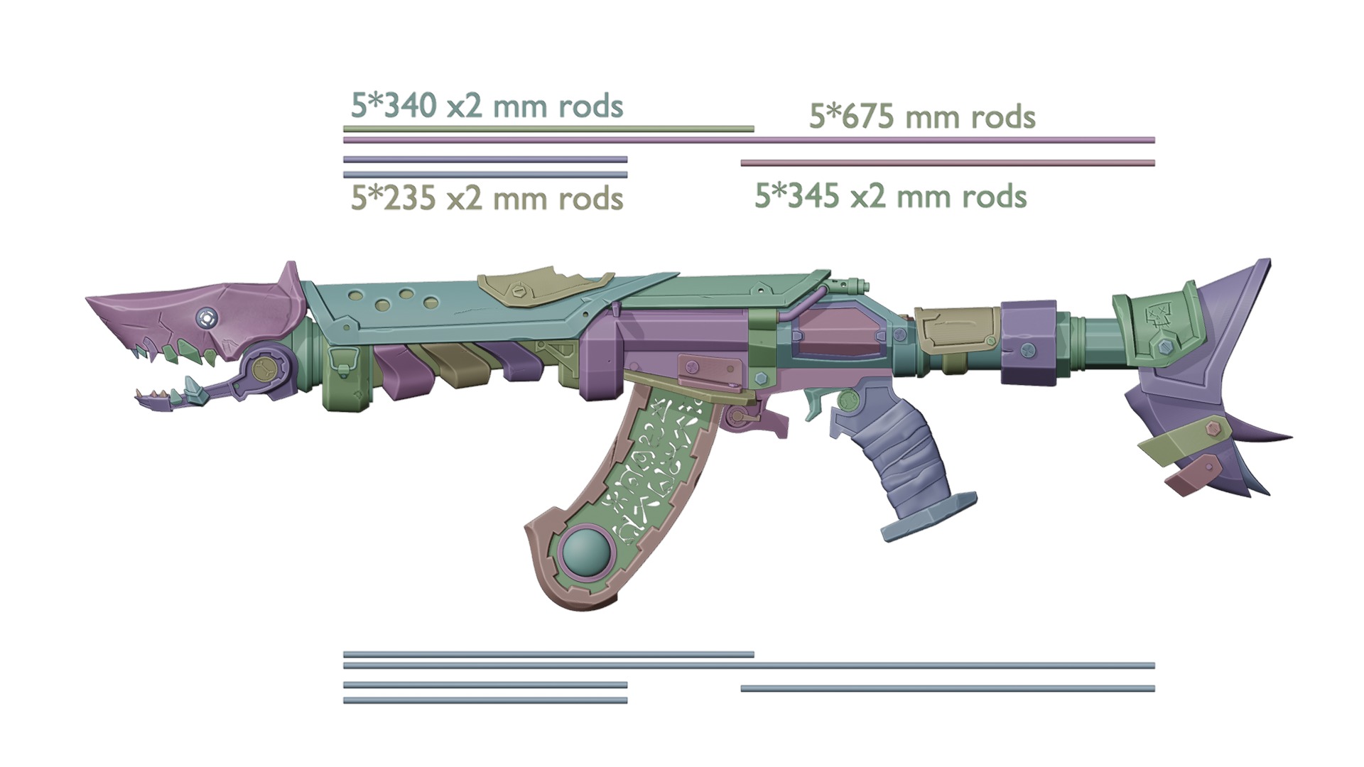 Arcane Vandal - VALORANT COSPLAY PROPS STL 3D model 3D printable | CGTrader
