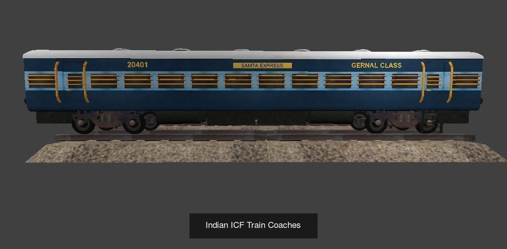Indian Train Coaches 3D Model Collection | CGTrader
