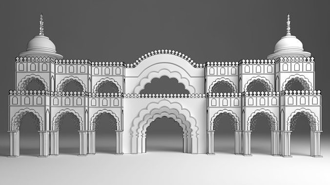Indian Wedding Stage 3D model | CGTrader