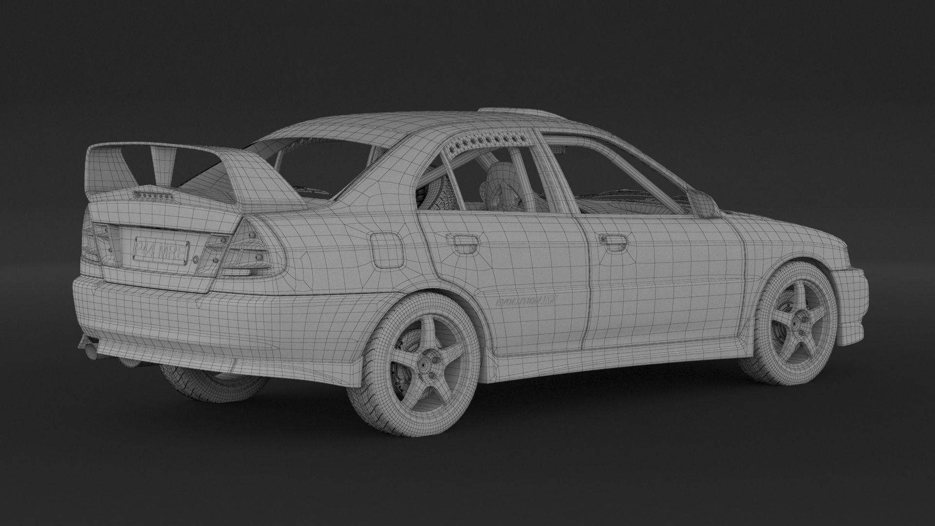 Mitsubishi Lancer Evolution 4 Rally Car 3D model | CGTrader