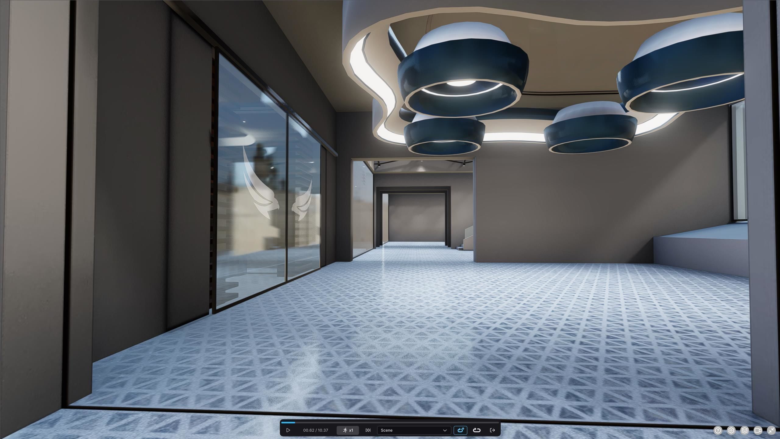 3D model G0051 Virtual-Reality 3D Scene Archer Evtol Heliport VR ...