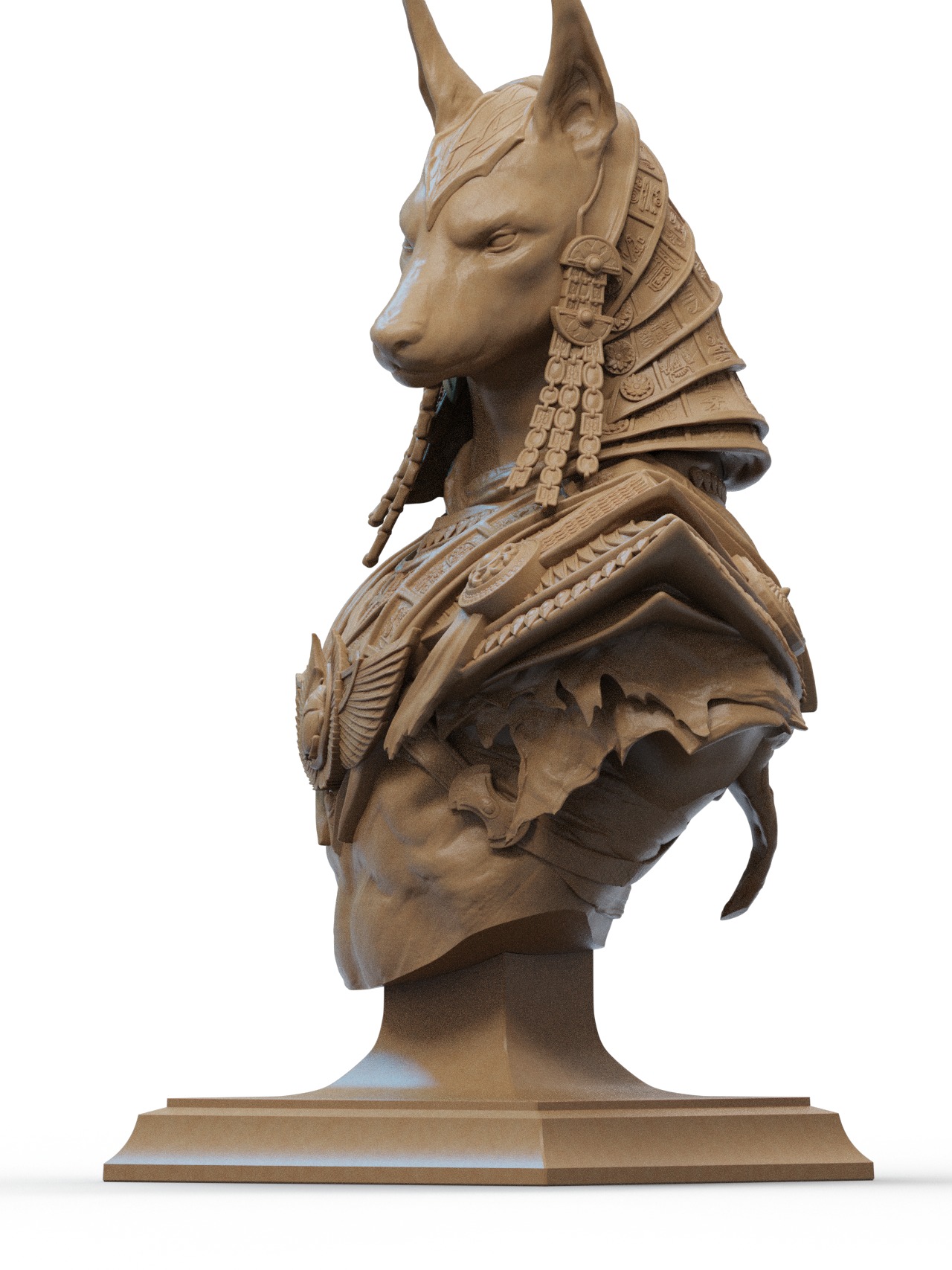 Anubis Bust 3D Print 3D model 3D printable | CGTrader