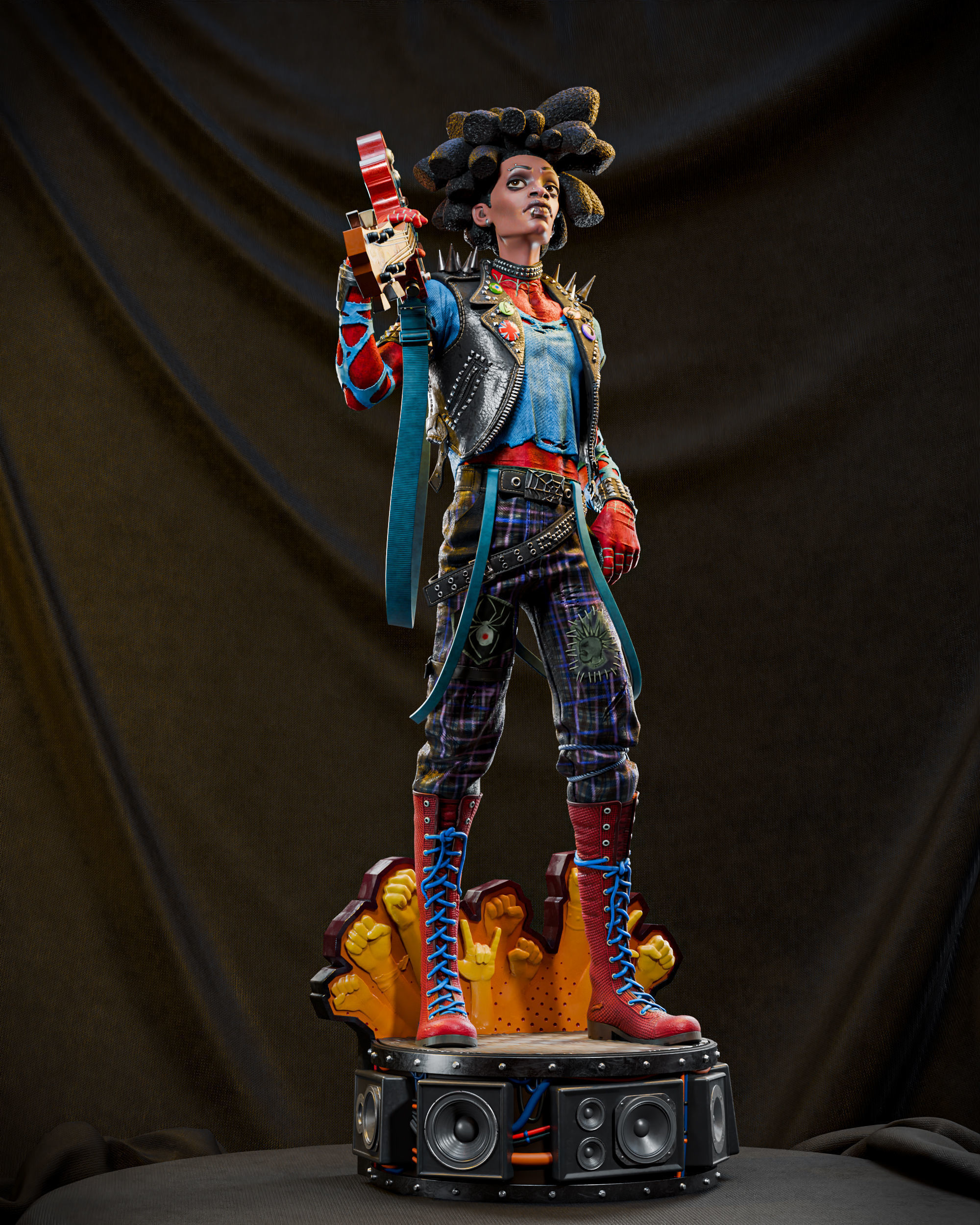 Spider Punk 3D Print 3D model 3D printable | CGTrader