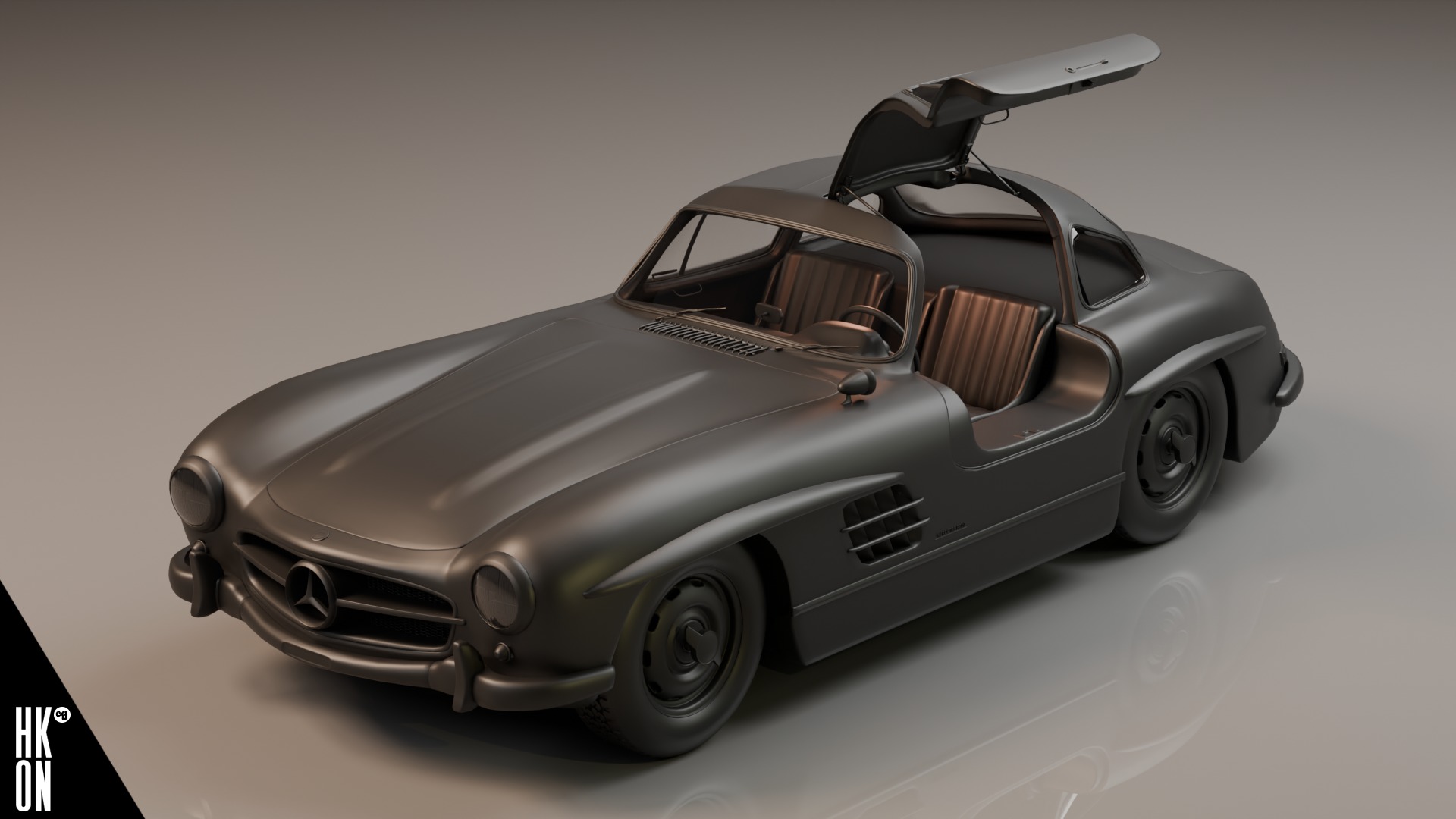 Mercedes Benz - 300SL Gullwing - 3D Model free 3D model | CGTrader