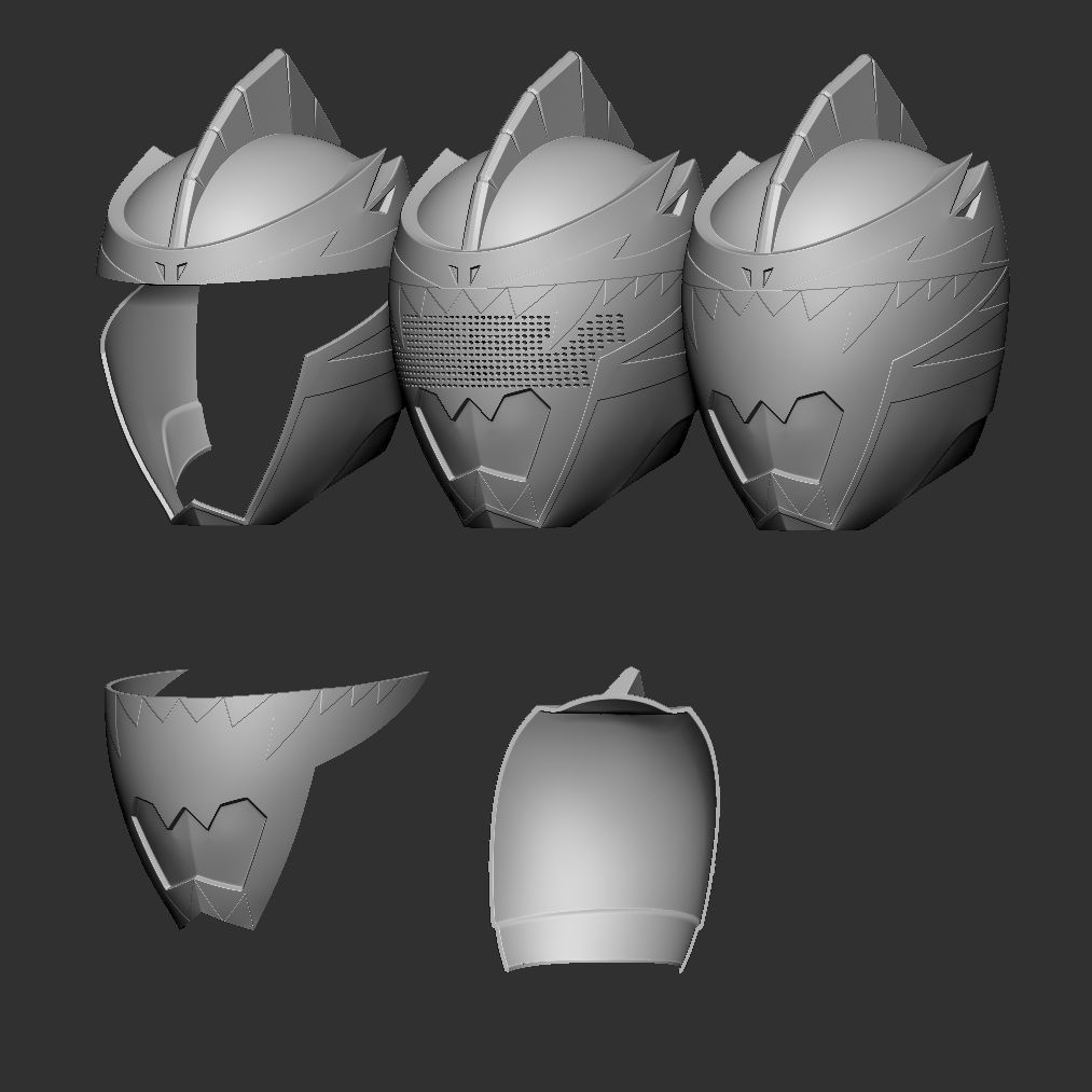 Power Rangers Dino Charge Talon-Deathryuger Helmet 3D model 3D ...