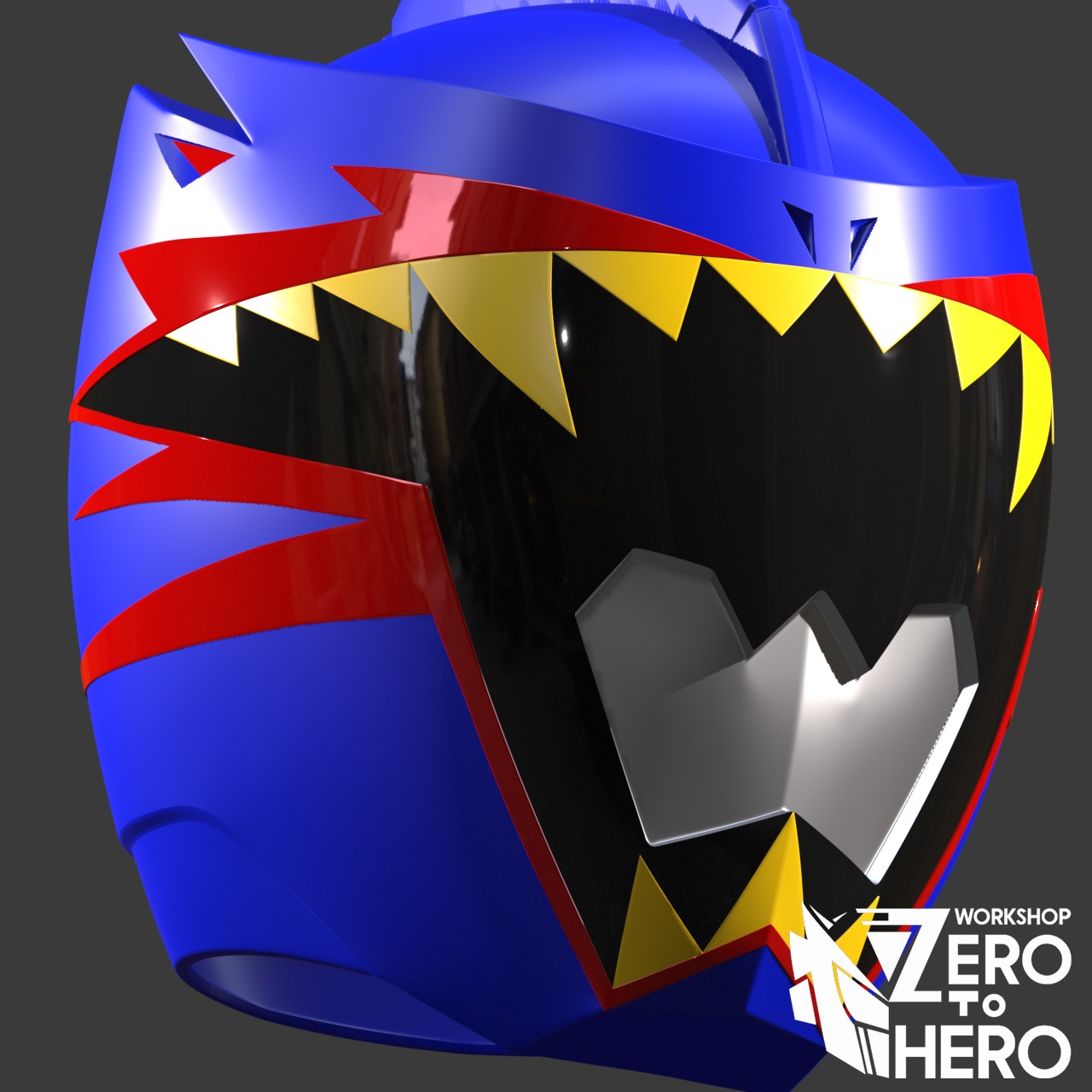 Power Rangers Dino Charge Talon-Deathryuger Helmet 3D model 3D ...