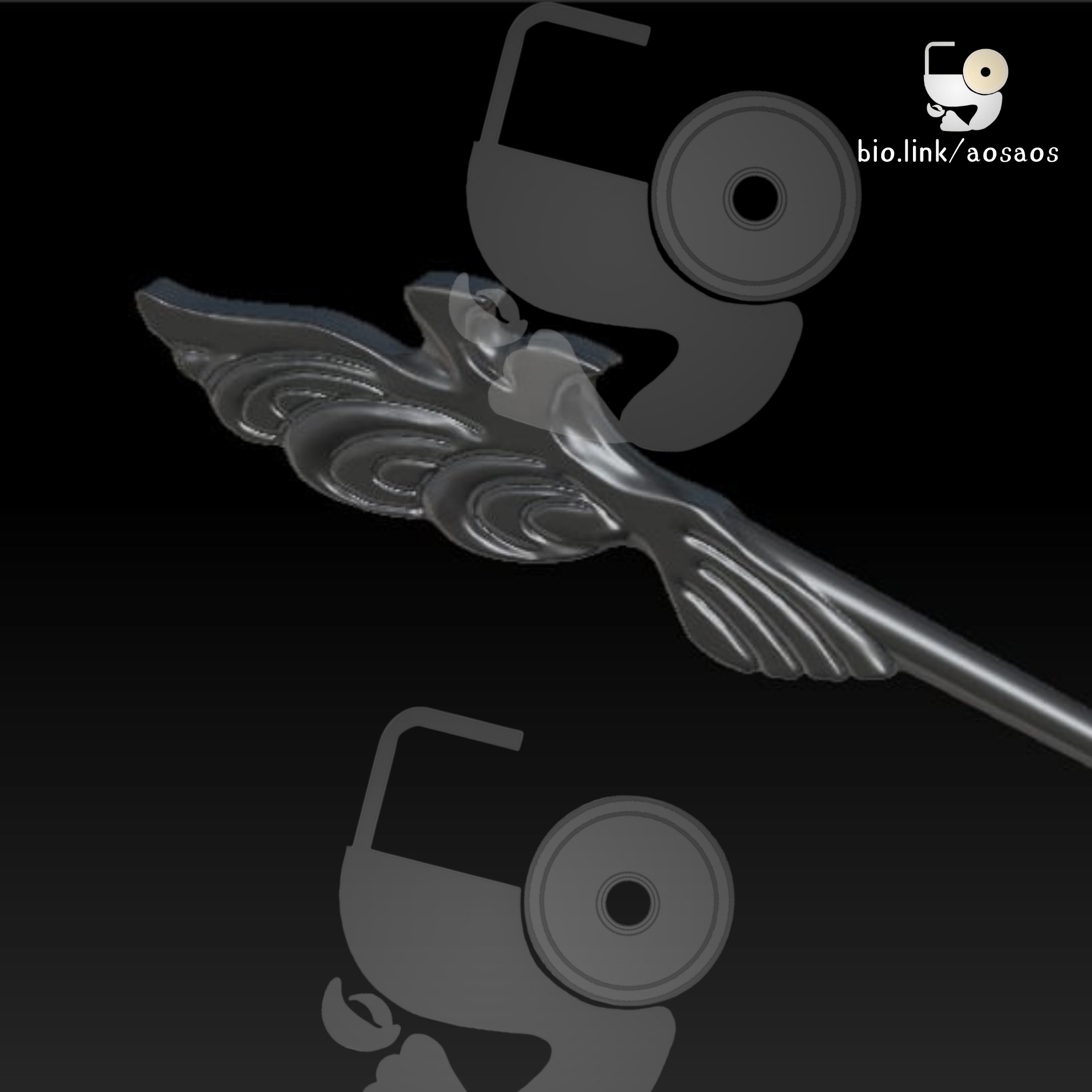 FREE Jinshi Bodkin OBJ COSPLAY PROP free 3D model 3D printable | CGTrader