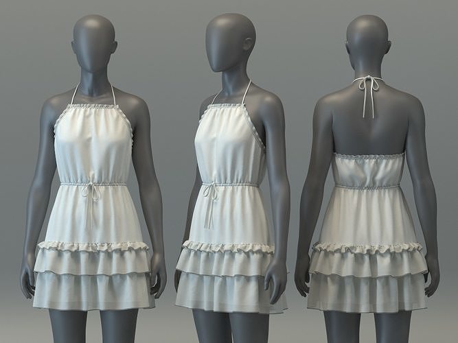 Mini Sundress 3d Model Cgtrader