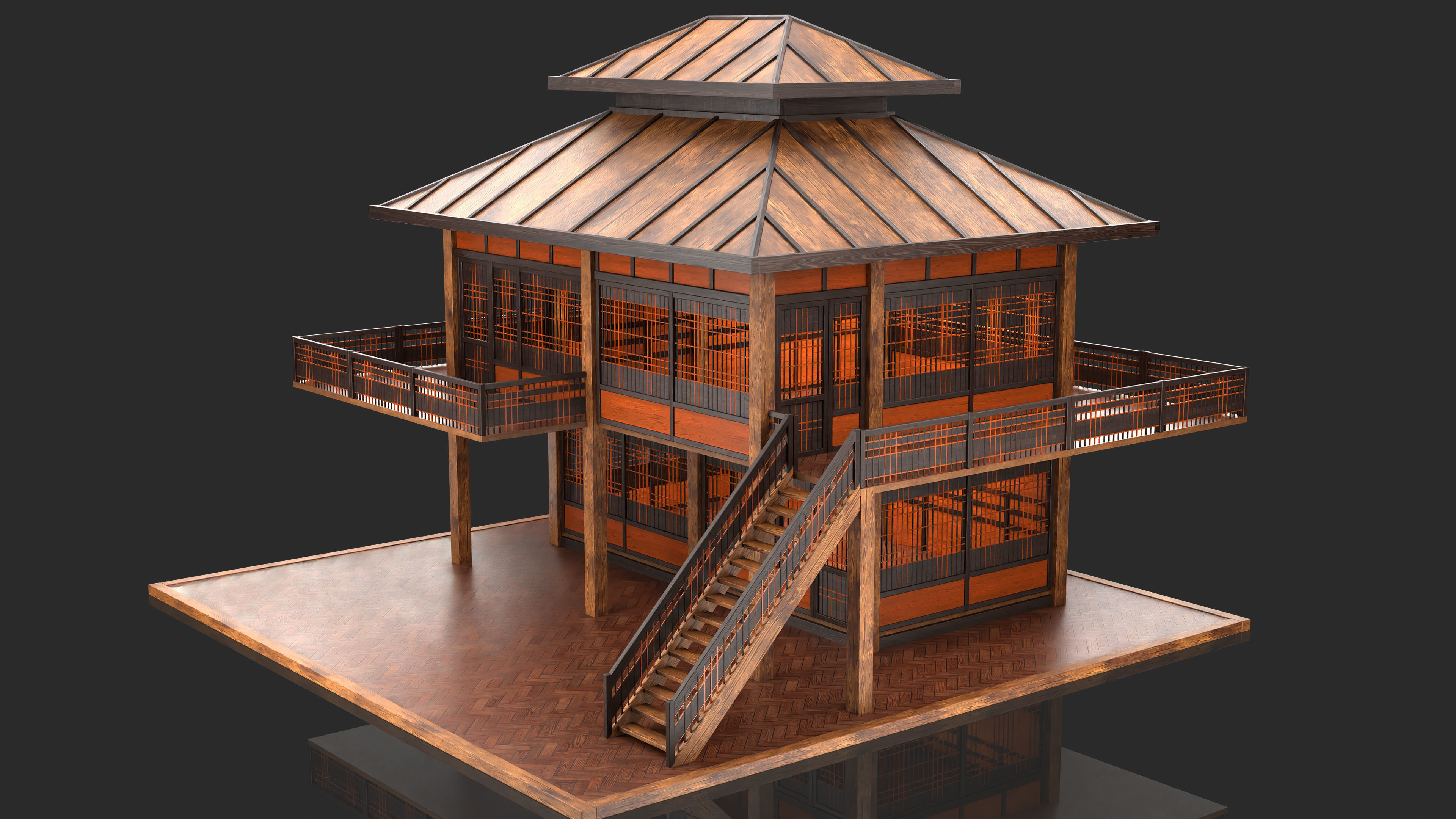 Medieval Fantasy House 07 with interior and exterior 3D model | CGTrader