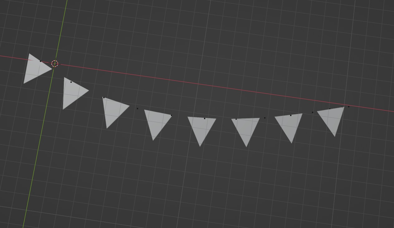 Triangle flags free 3D model | CGTrader