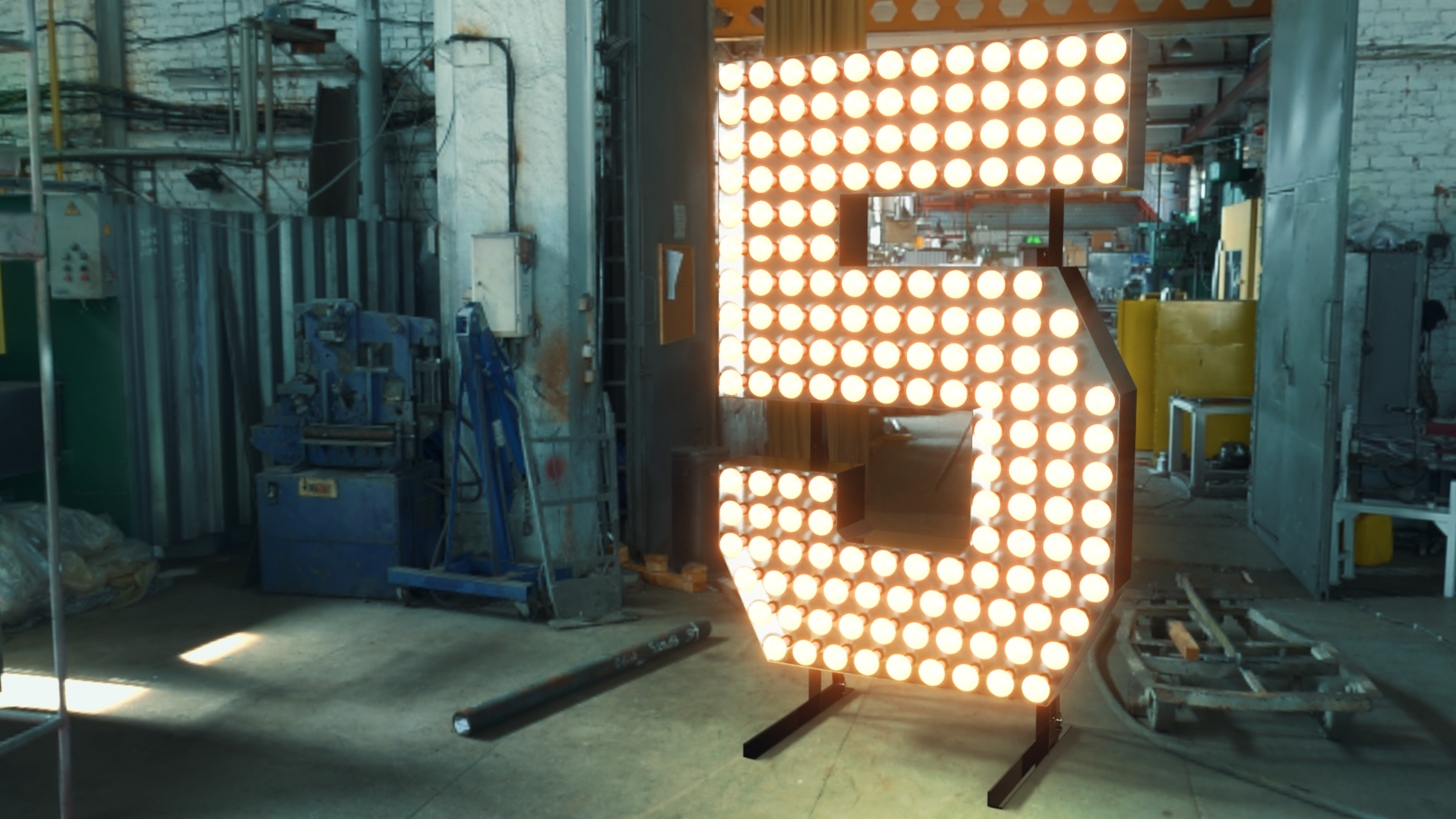 Times Square New Years Eve Numerals 3D model | CGTrader