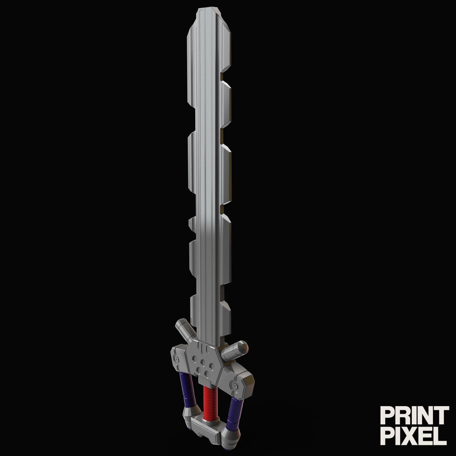 Fenrir Keyblade - kingdom hearts 3D model 3D printable | CGTrader