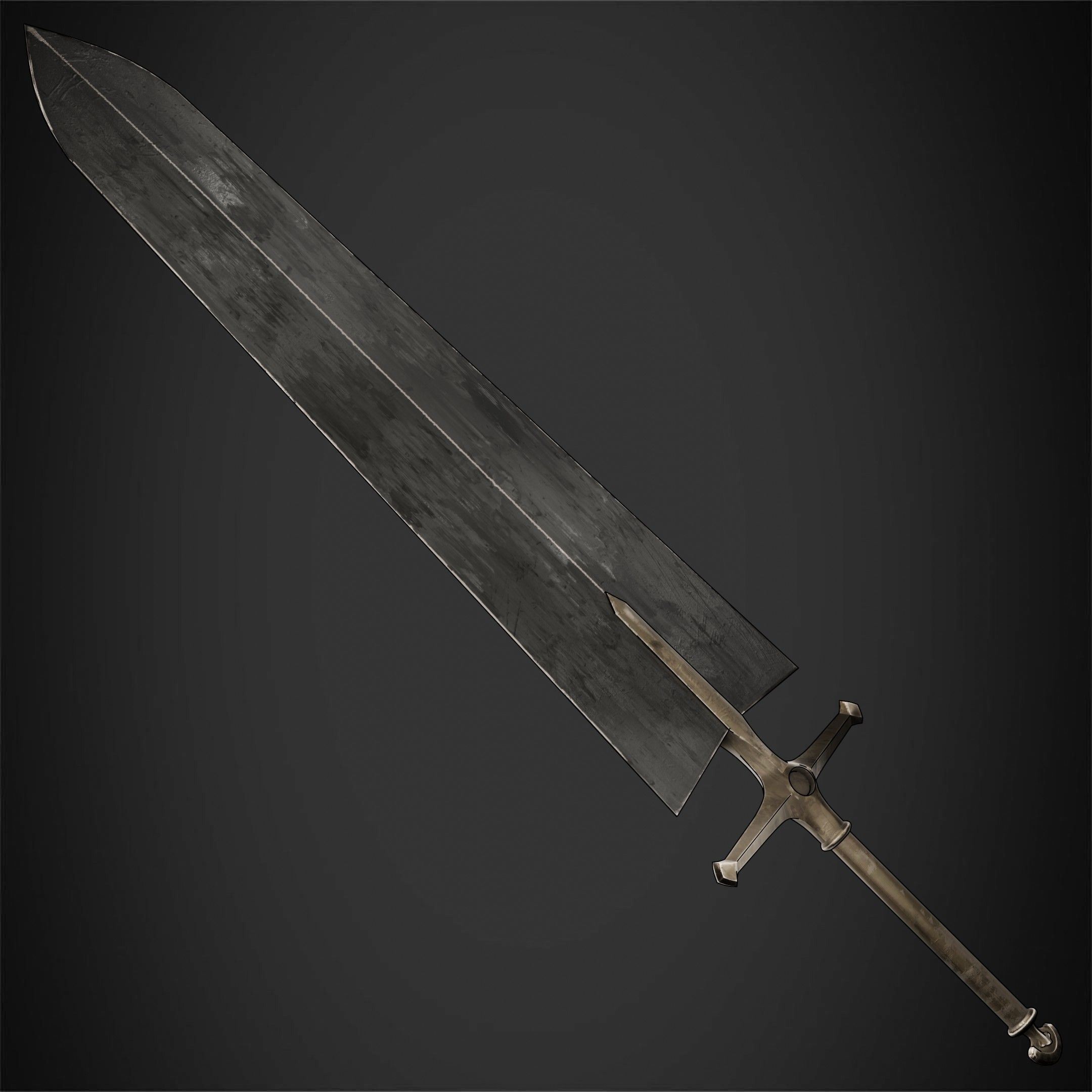 Black Clover Asta Demon Slayer Greatsword for Cosplay 3D model 3D ...