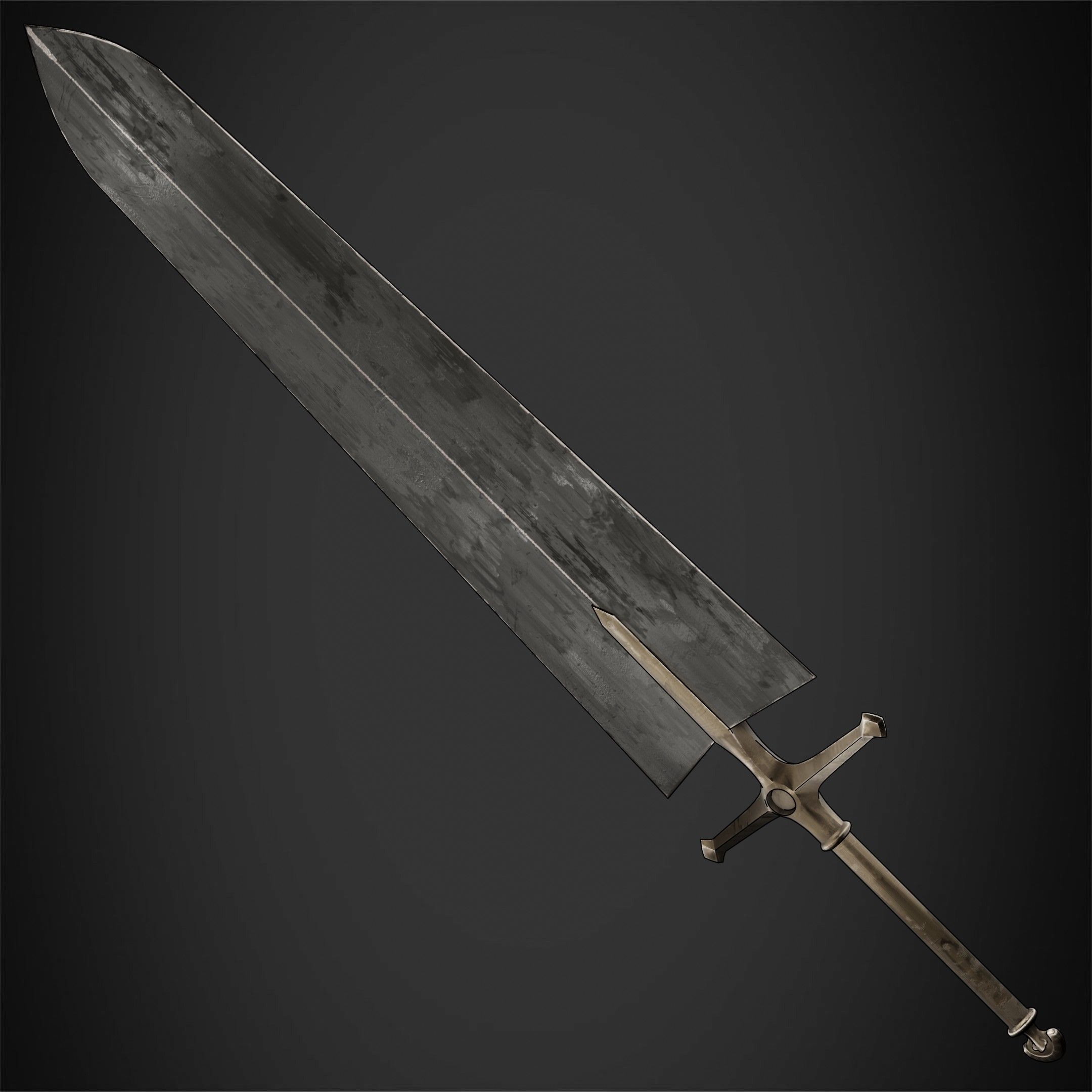 Black Clover Asta Demon Slayer Greatsword for Cosplay 3D model 3D ...