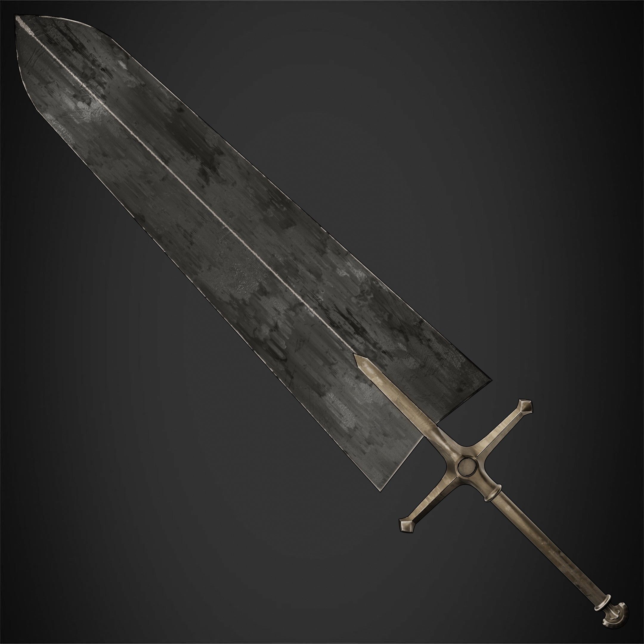 Black Clover Asta Demon Slayer Greatsword for Cosplay 3D model 3D ...